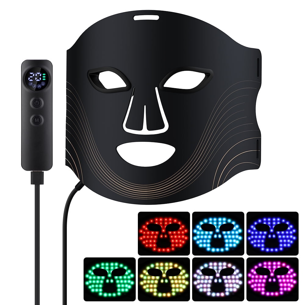 Red Light Therapy Mask for Face, Beauty Device with 7 Adjustable ...