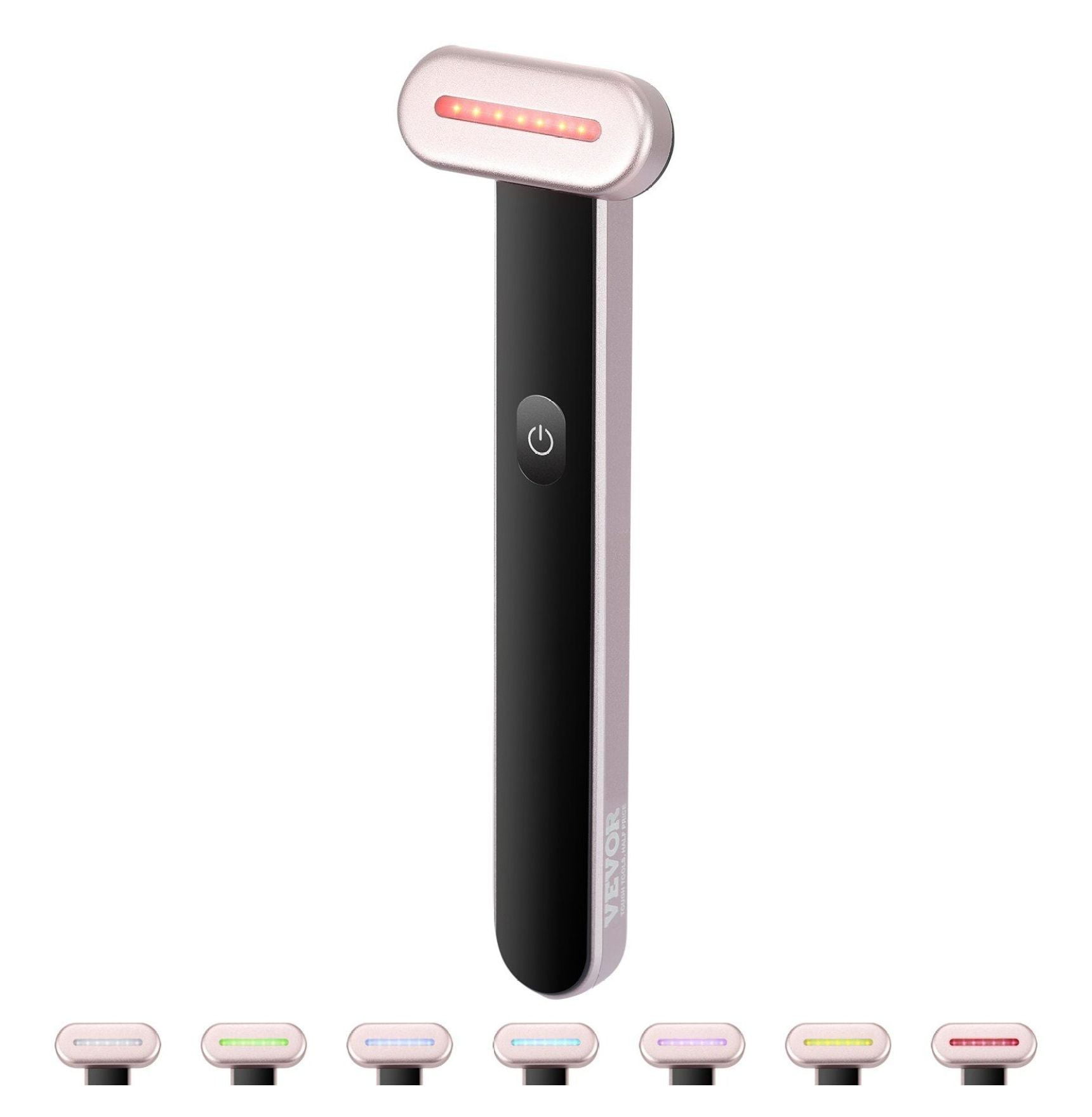 Red Light Therapy Wand for Face, 7-Color LED Facial Wand with Heating ...