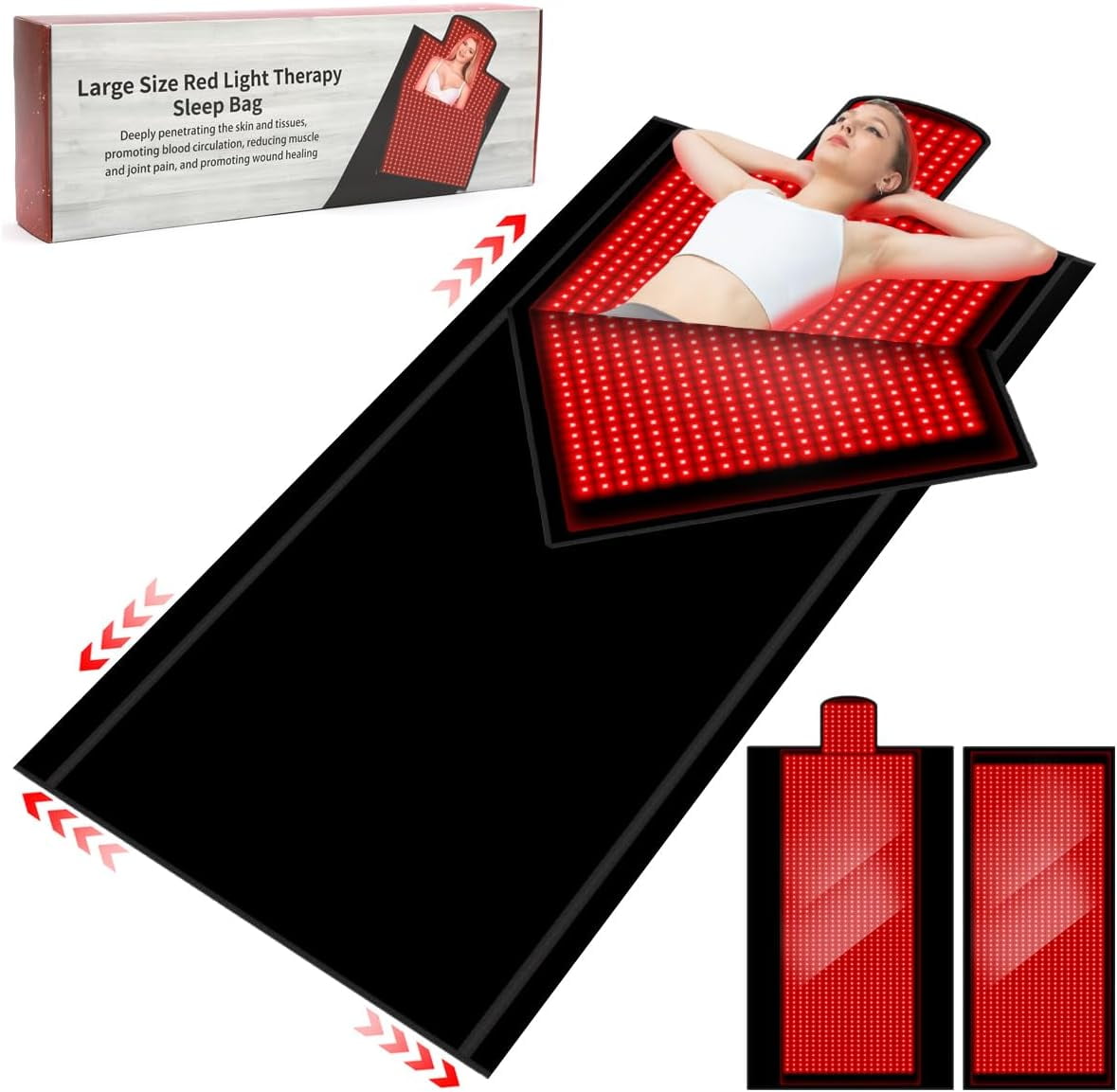 Red Light Therapy for Full Body, Infrared Light Therapy Blanket Bag ...