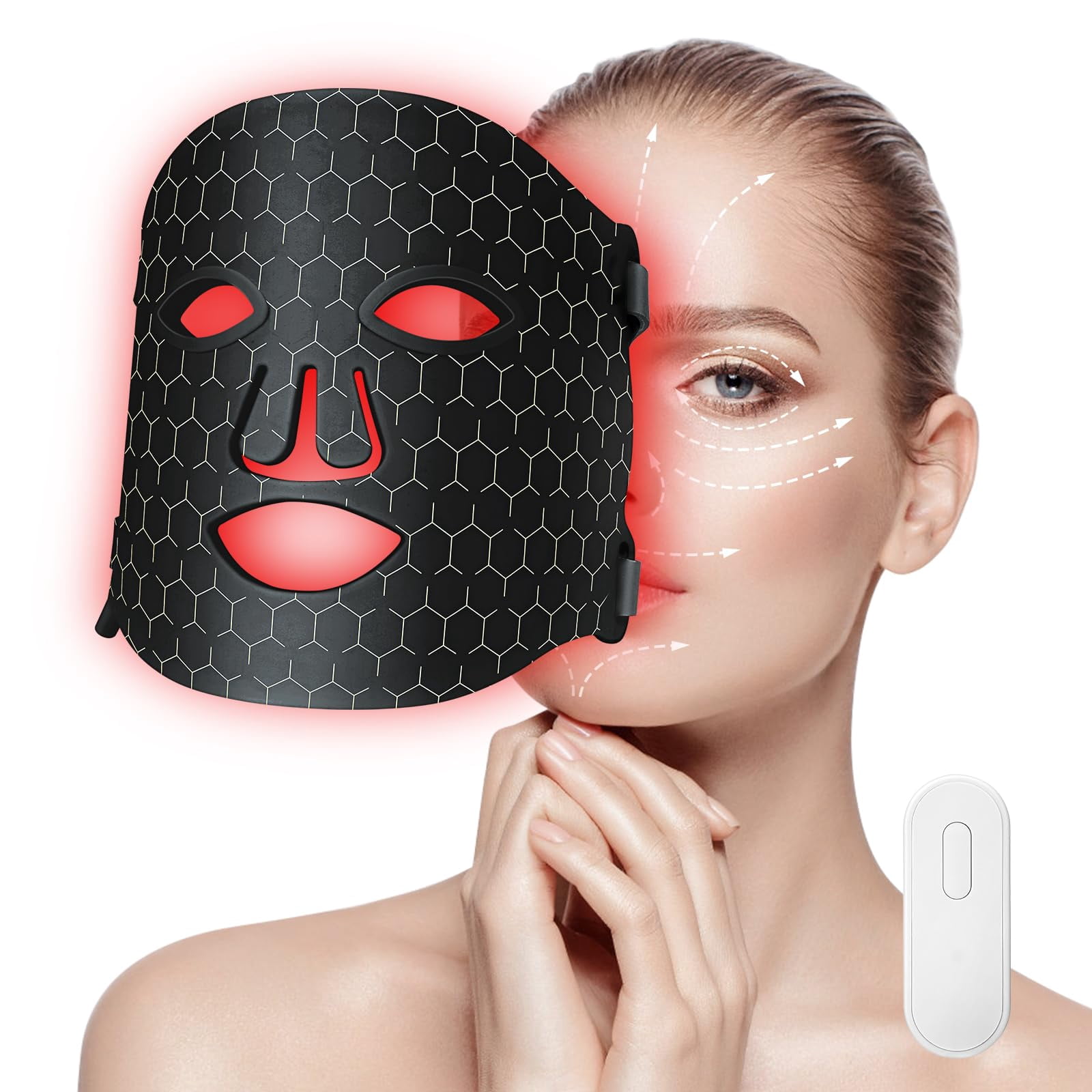 Red Light for Face, 660nm Red Light and 850nm Near Infrared Face Light ...