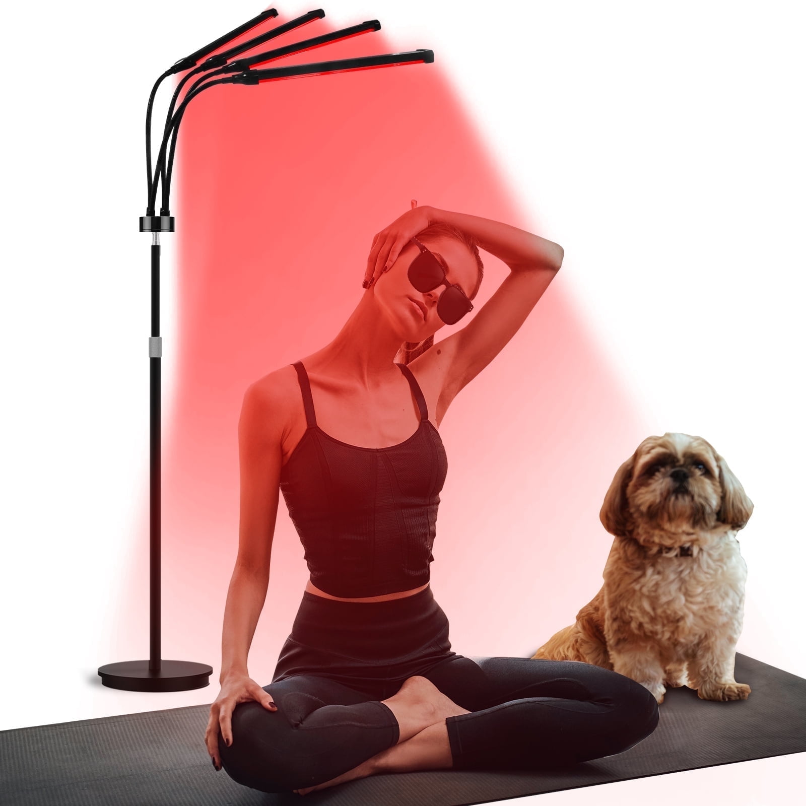 Shomterade Red Light Lamp with Adjustable Settings, 180LEDs Light ...