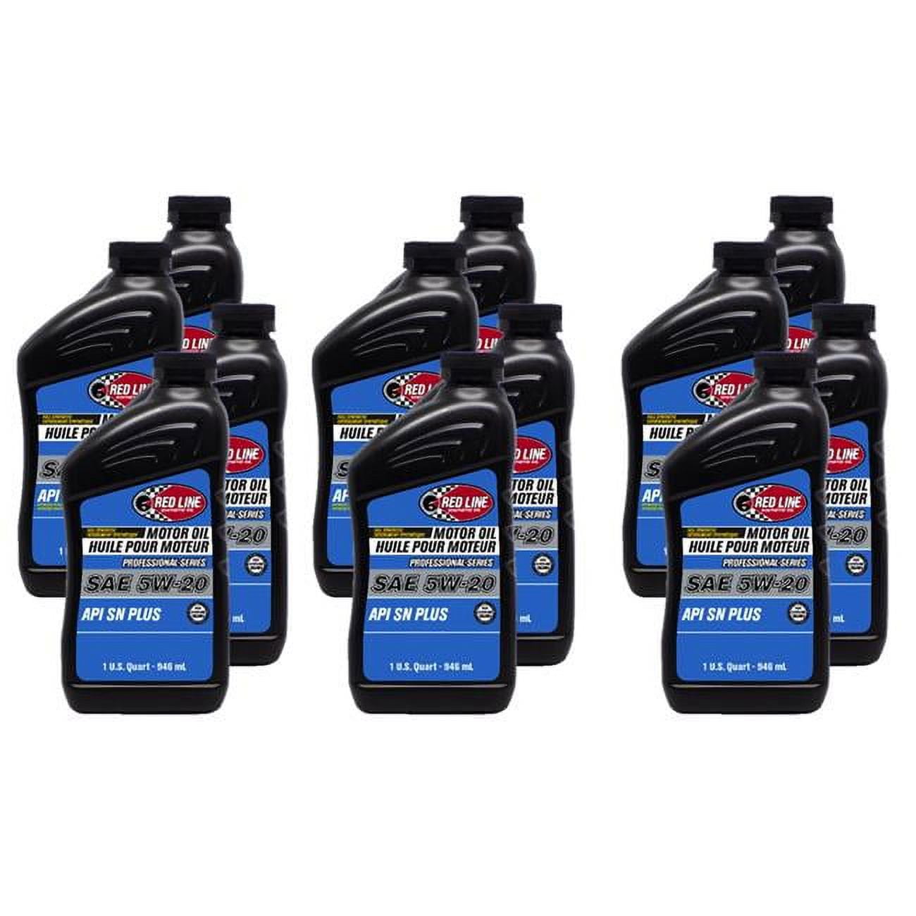 Red Line 12814 1 qt. Professional Series 5W20 Motor Oil, Pack of 12 ...