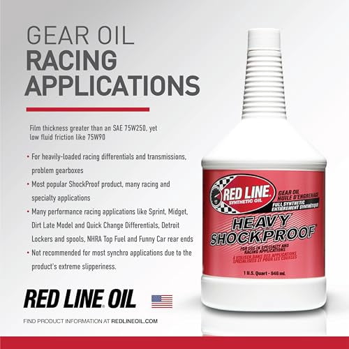 Red Line 58204 Heavy Shockproof Gear Oil - 1 Quart (2 Pack) - Walmart.com