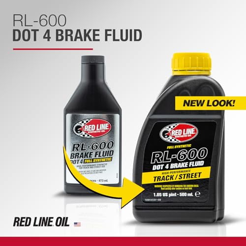 Red Line 90404 RL-600 High Performance Track/Street DOT 4 Brake Fluid ...