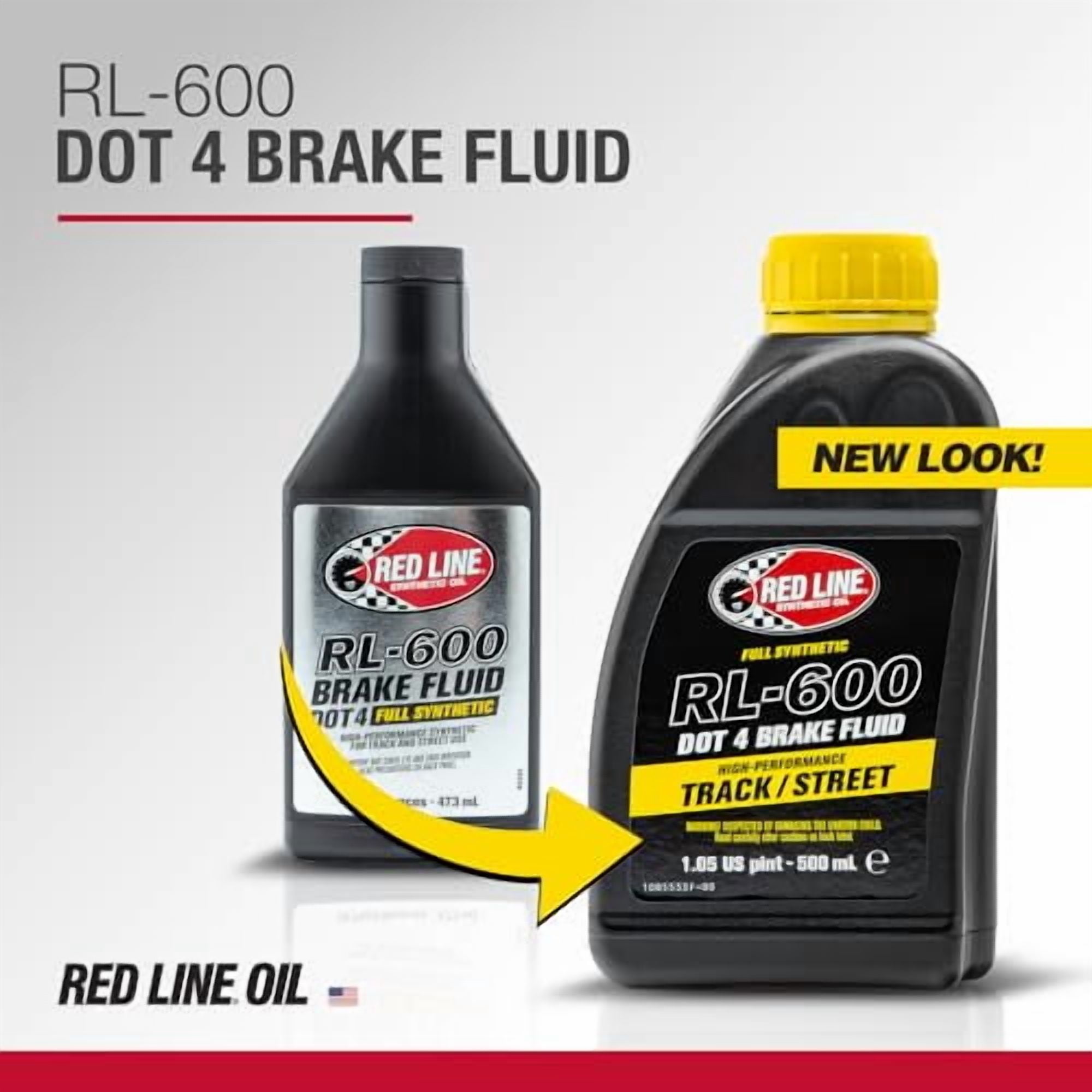 Red Line 90404 RL-600 High Performance Track/Street DOT 4 Brake Fluid ...