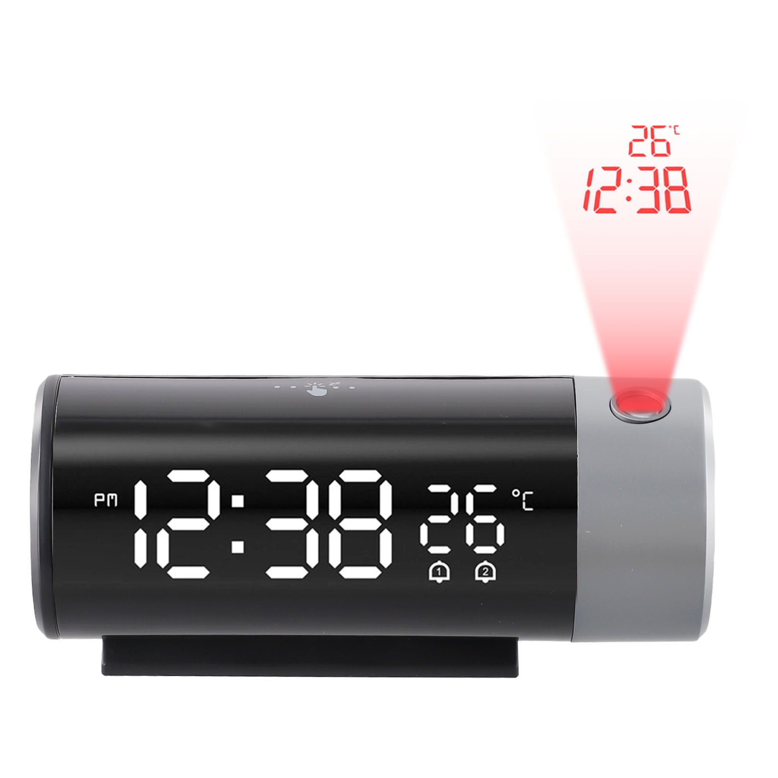 Red Line LED Projection Alarm Clock with Temperature Display, Digital ...