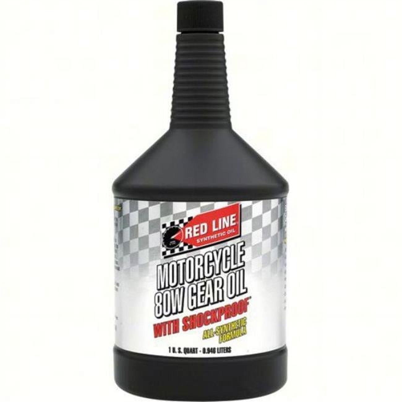 Redline 42704 Motorcycle Transmission Gear Oil with Shockproof 80W-1Qt - Walmart.com