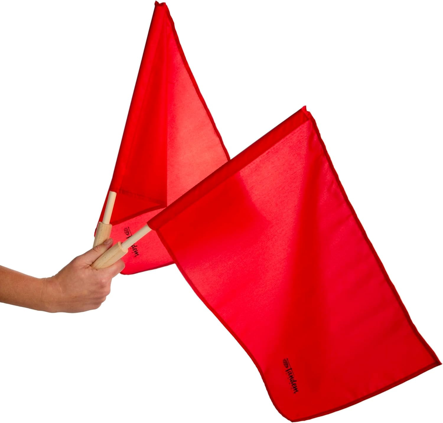 Red Linesman Flags - Referee Flags with Wooden Handles - Volleyball ...