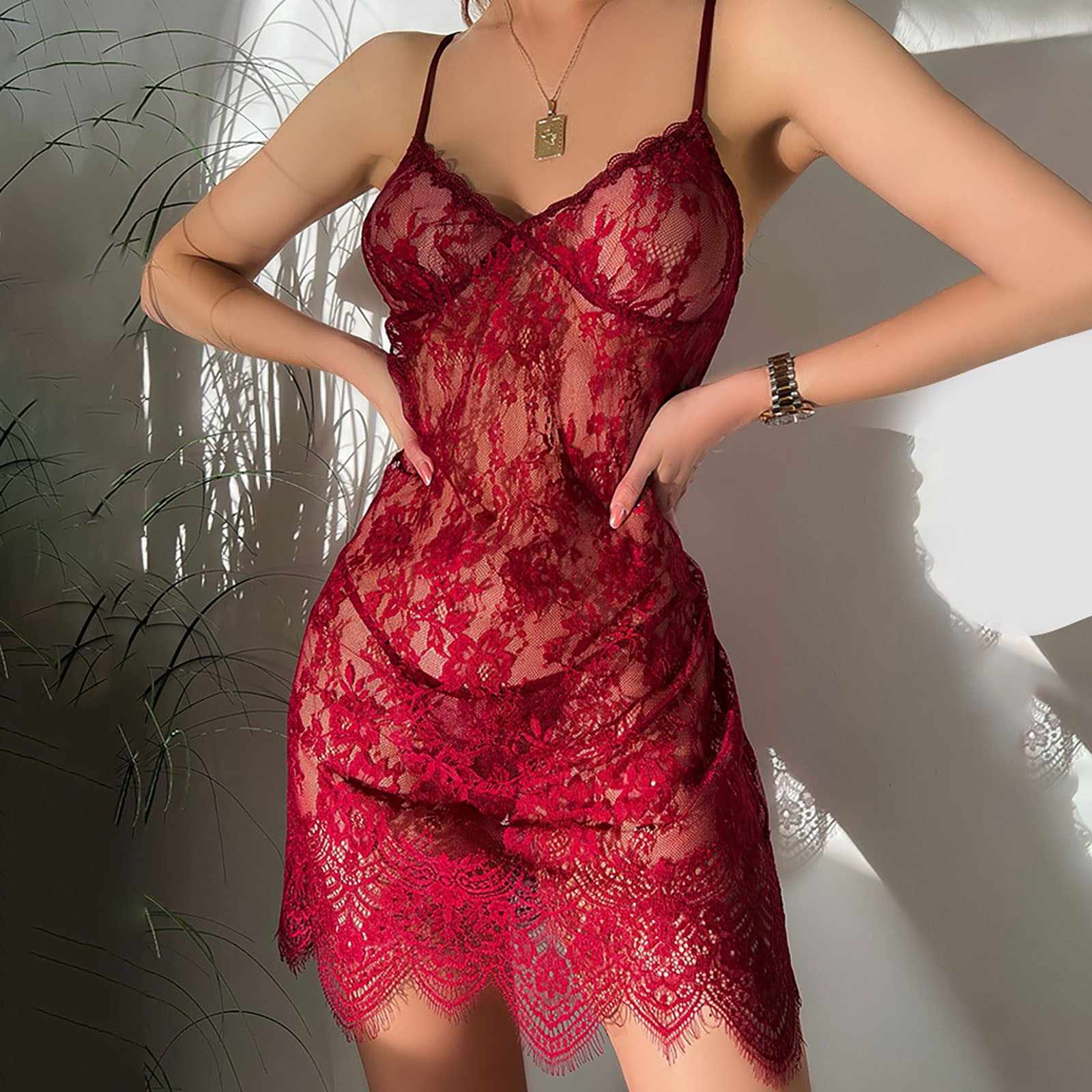 Red Lingerie For Women Plus Size Sexy Lingerie Sheer Dresses For Women