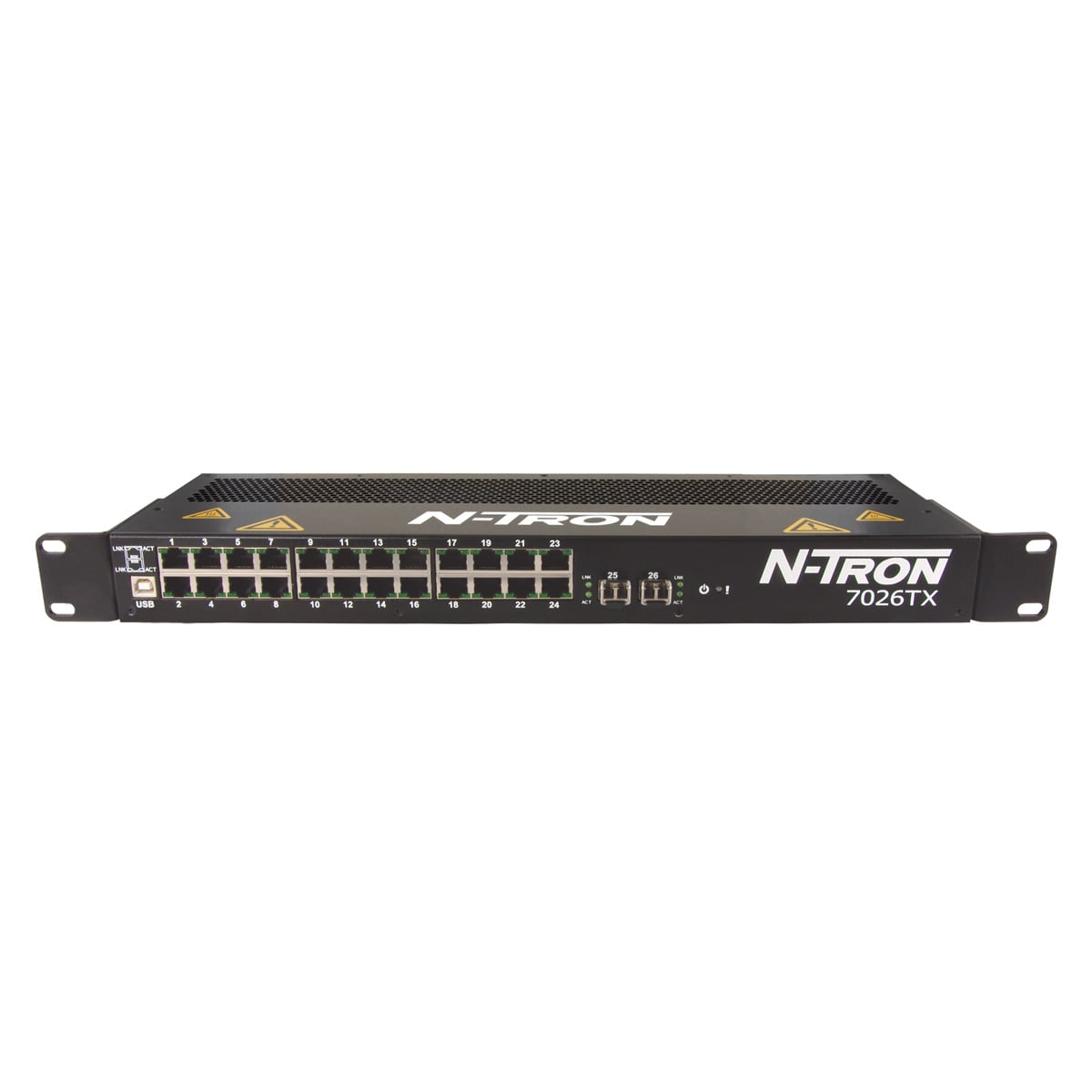 Red Lion Controls 7026TX-AC, N-Tron 26 port (24 10/100BaseTX, 2 SFP ...