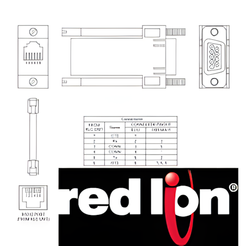 Red Lion Controls CBLMIT03, CBL MIT A/Q, cable connects Graphite / DSP ...