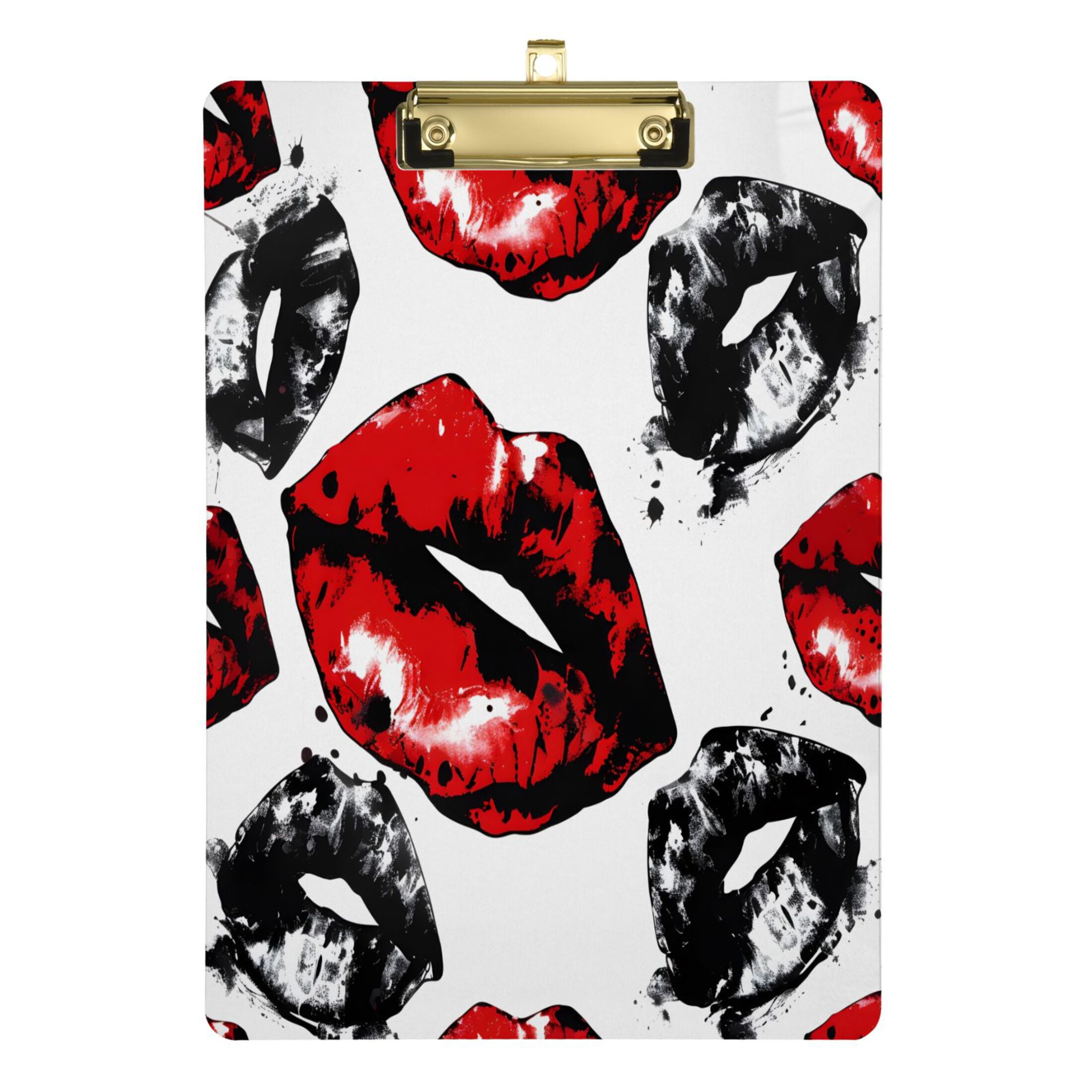 Red Lip Acrylic Clipboards A4 Standard Letter Size Clipboard 12.5" X 9 ...