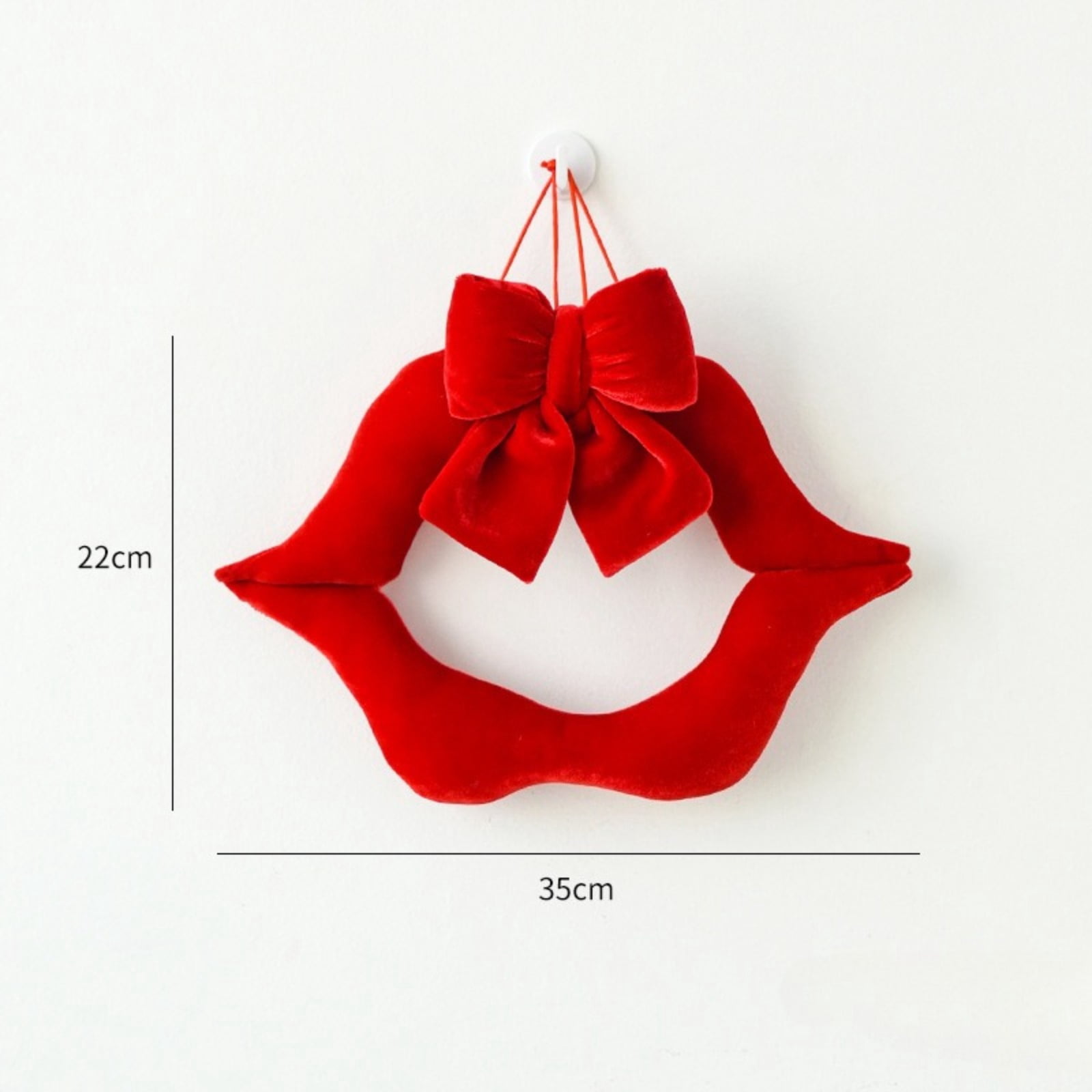 Red Lip Ribbon Couple Party Accent Décor for Tabletop Display and ...