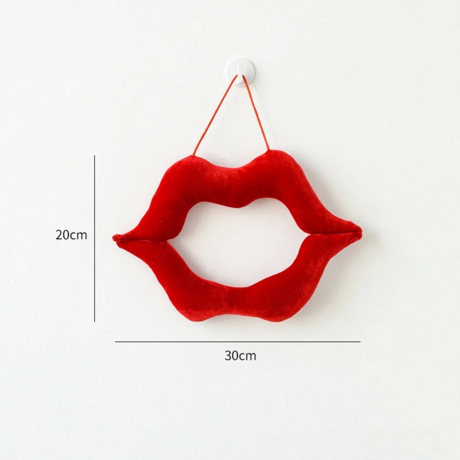Red Lip Ribbon Couple Party Accent Décor for Tabletop Display and ...