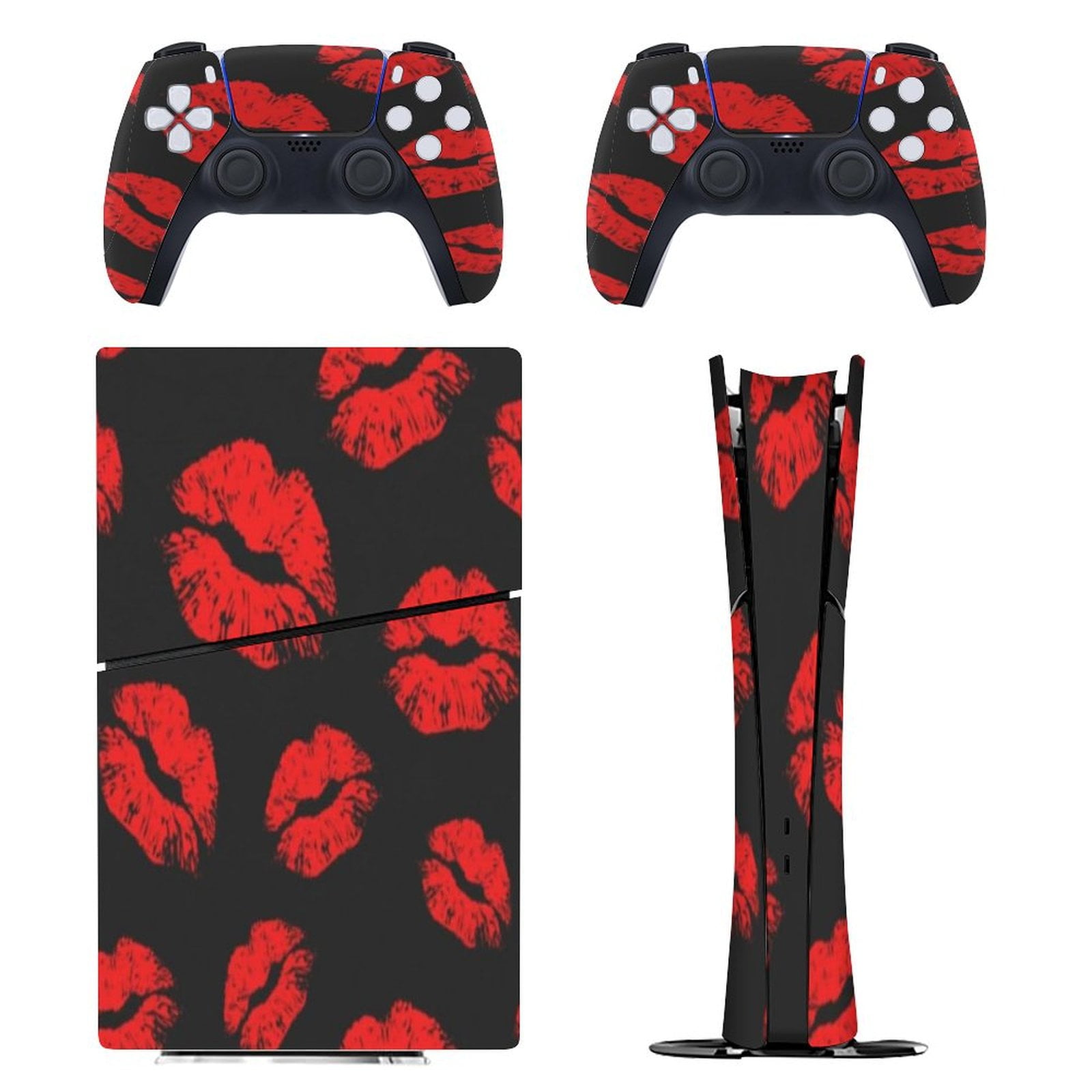 Red Lips PS5/PS5 Pro/PS5 Slim Digital Disc Skin Sticker For Console And ...