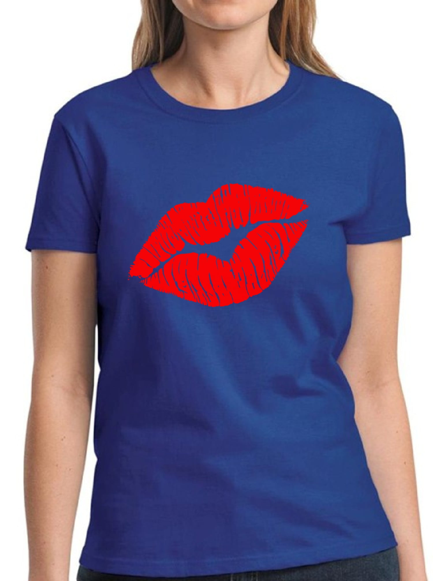 Red Lips Shirt for Women - S M L XL 2XL 3XL Retro Costume 80s Graphic ...