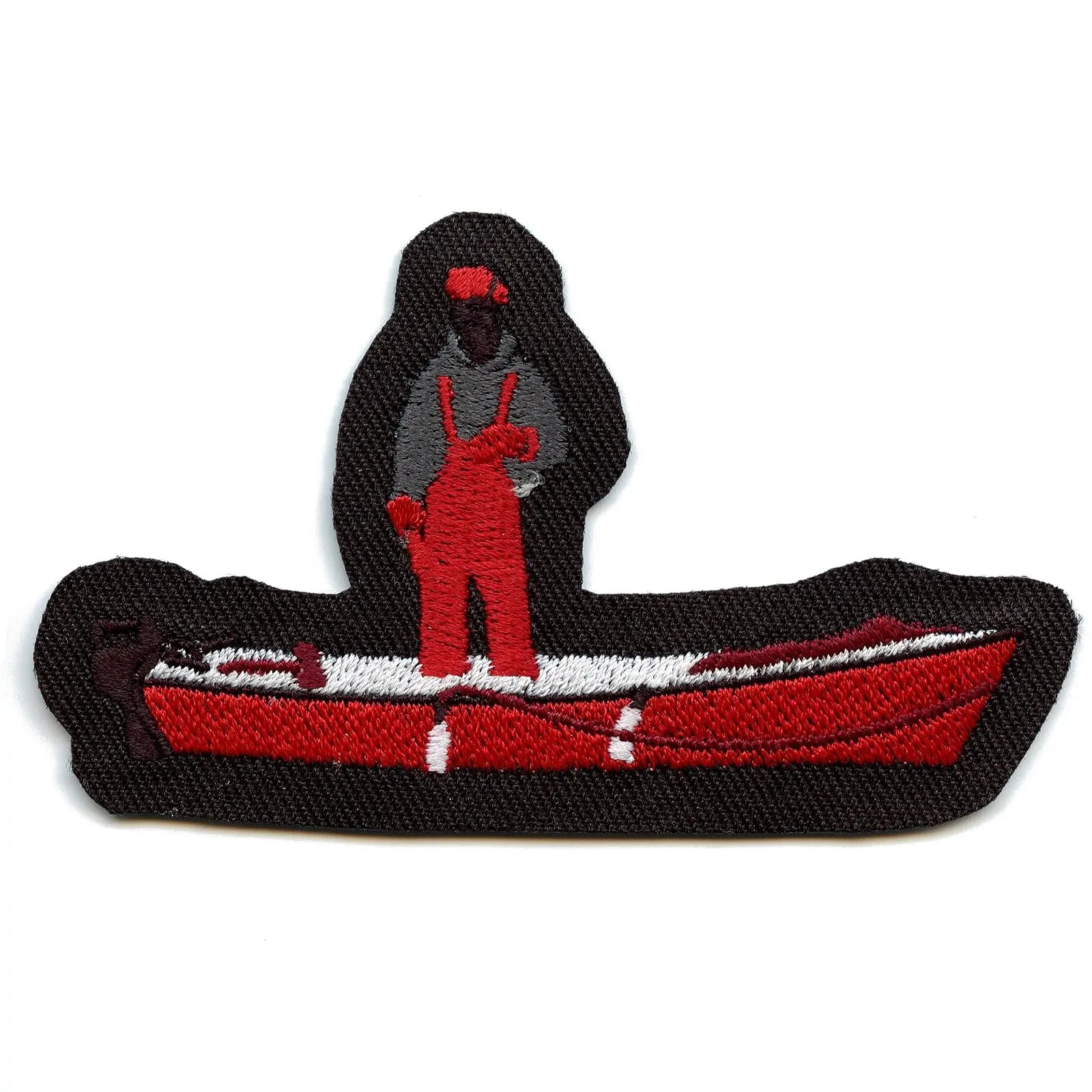 Red Little Boat Man Iron-On Embroidered Patch - Walmart.com