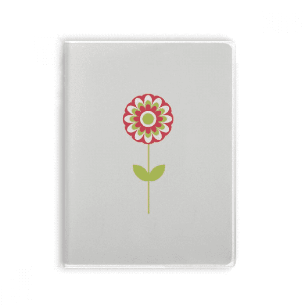Red Little Flower Cartoon Notebook Gum Cover Diary Soft Cover Journal ...