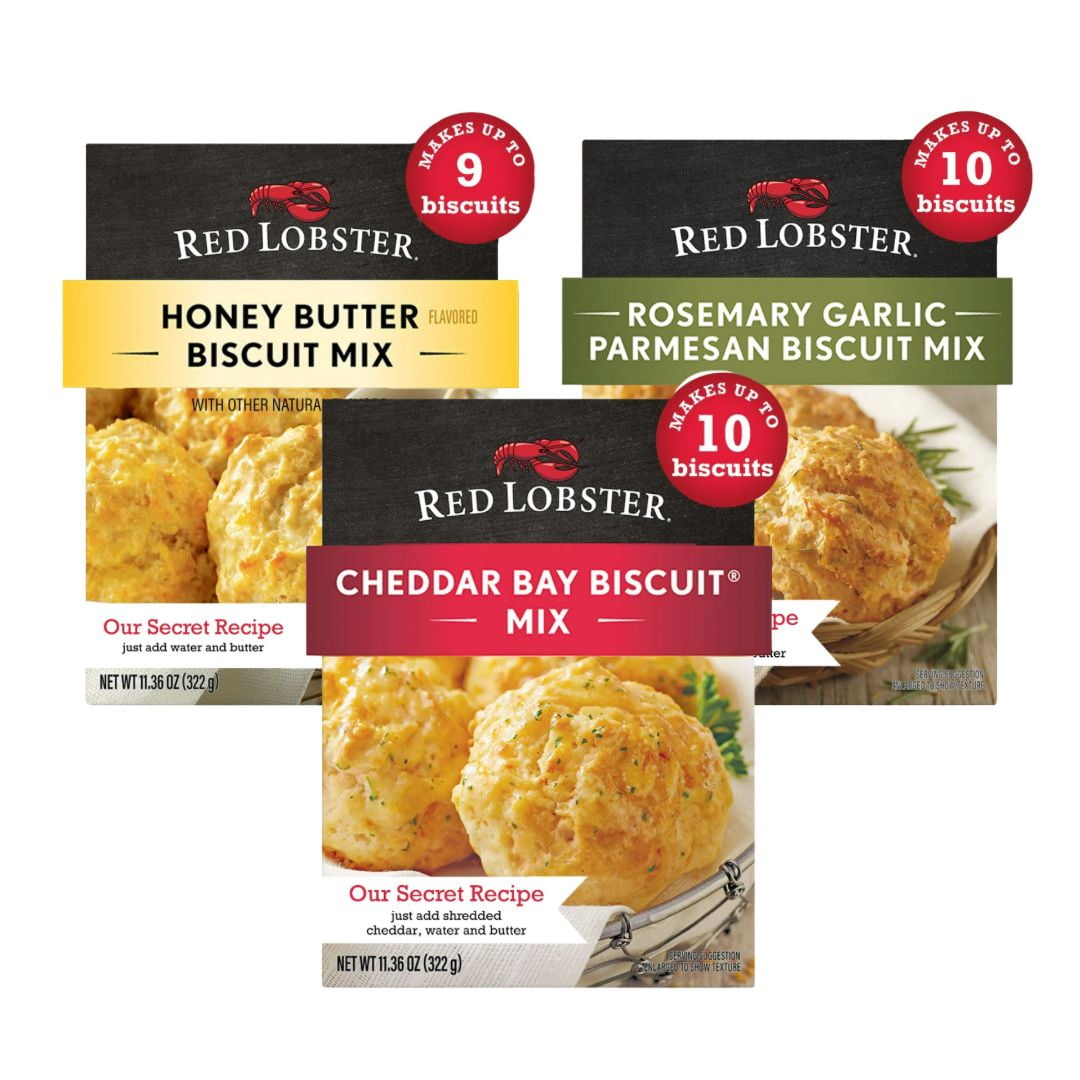 Red Lobster Biscuit Mix Variety Pack (3x11.36 oz) (Rosemary Garlic ...