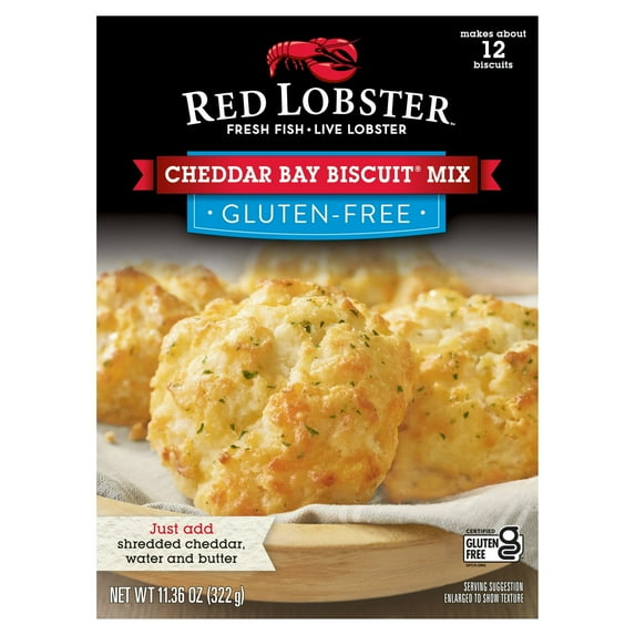 Red Lobster Cheddar Bay Biscuit Mix, Gluten-Free, 11.36 oz Box ...