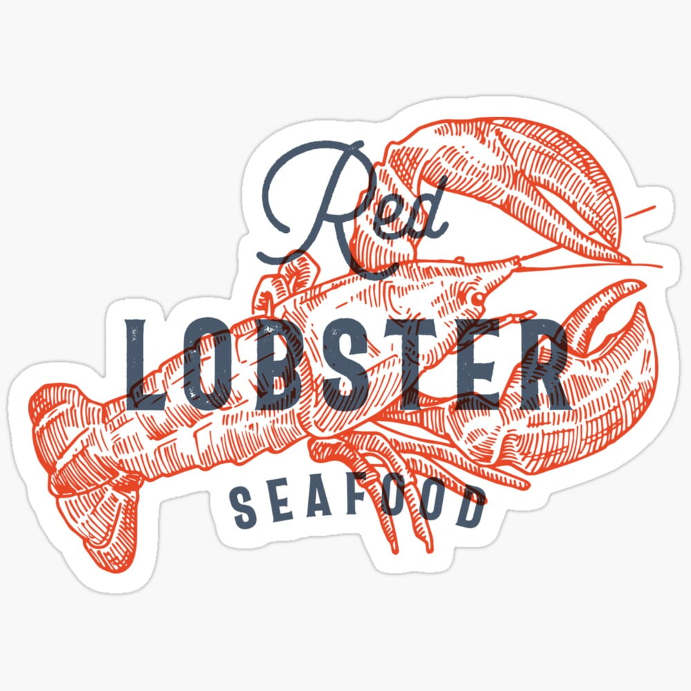 Red Lobster - Fisherman Aesthetic Ocean Sea Vibe Trend Sticker Phone ...