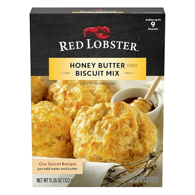 Red Lobster Honey Butter Biscuit Mix, Makes About 9 Biscuits, 11.36 oz ...