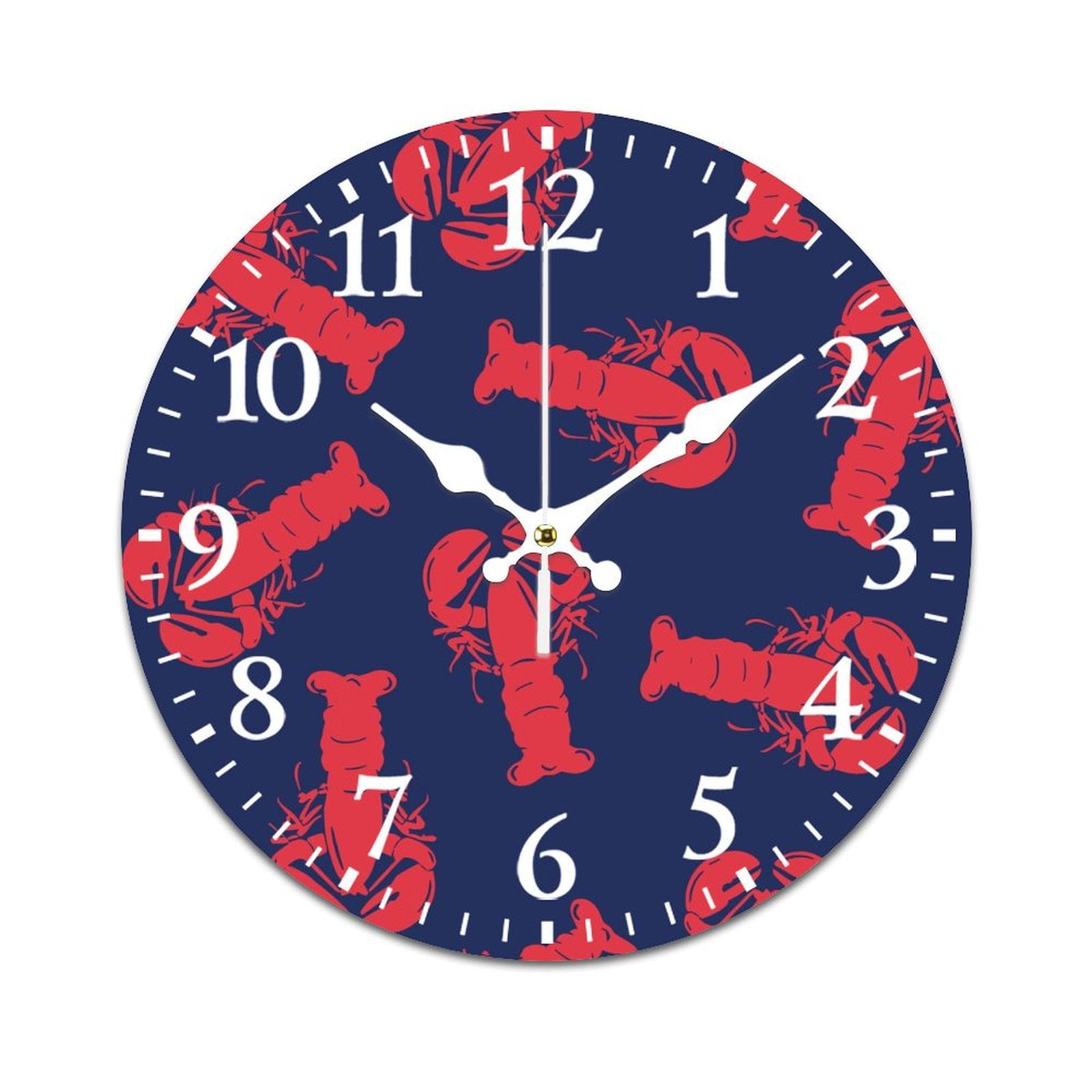 Red Lobster Wall Clock Modern Design Clocks Wall Hanging Home Office ...