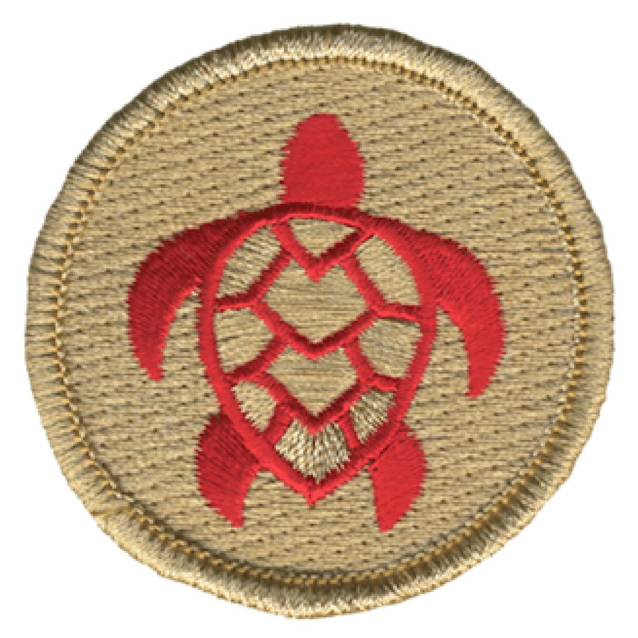 Red Loggerhead Sea Turtle Scout Patrol Patch (Sew-on) - ClassB - Walmart.com