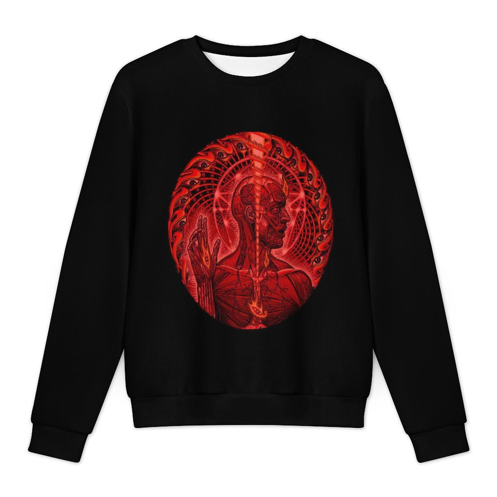 Red Logo Tool Band Adult Sweater Loose Fitting Pullover Fashion 3D ...