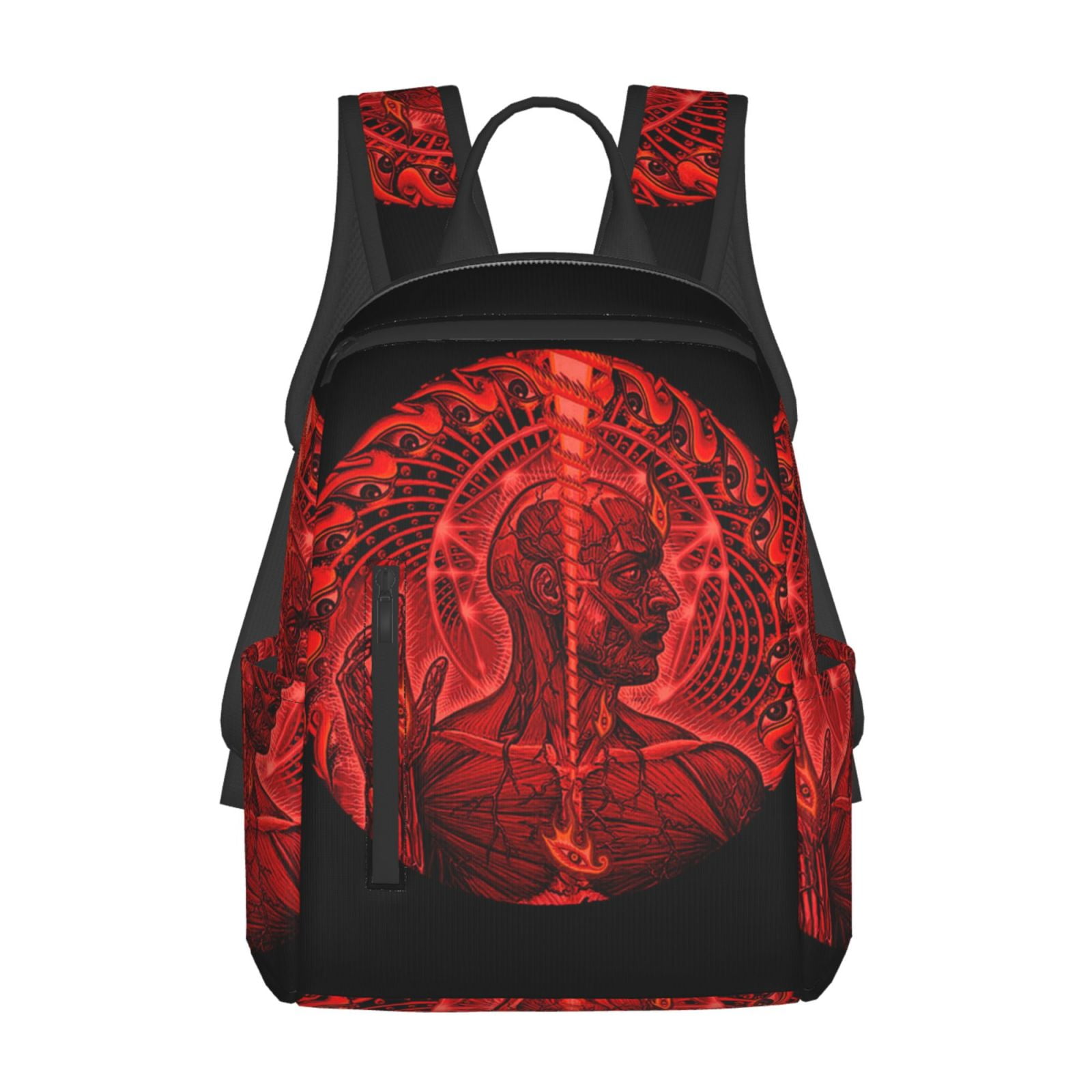 Red Logo Tool Band Backpack School Bag Bookbag Satchel Lightweight ...