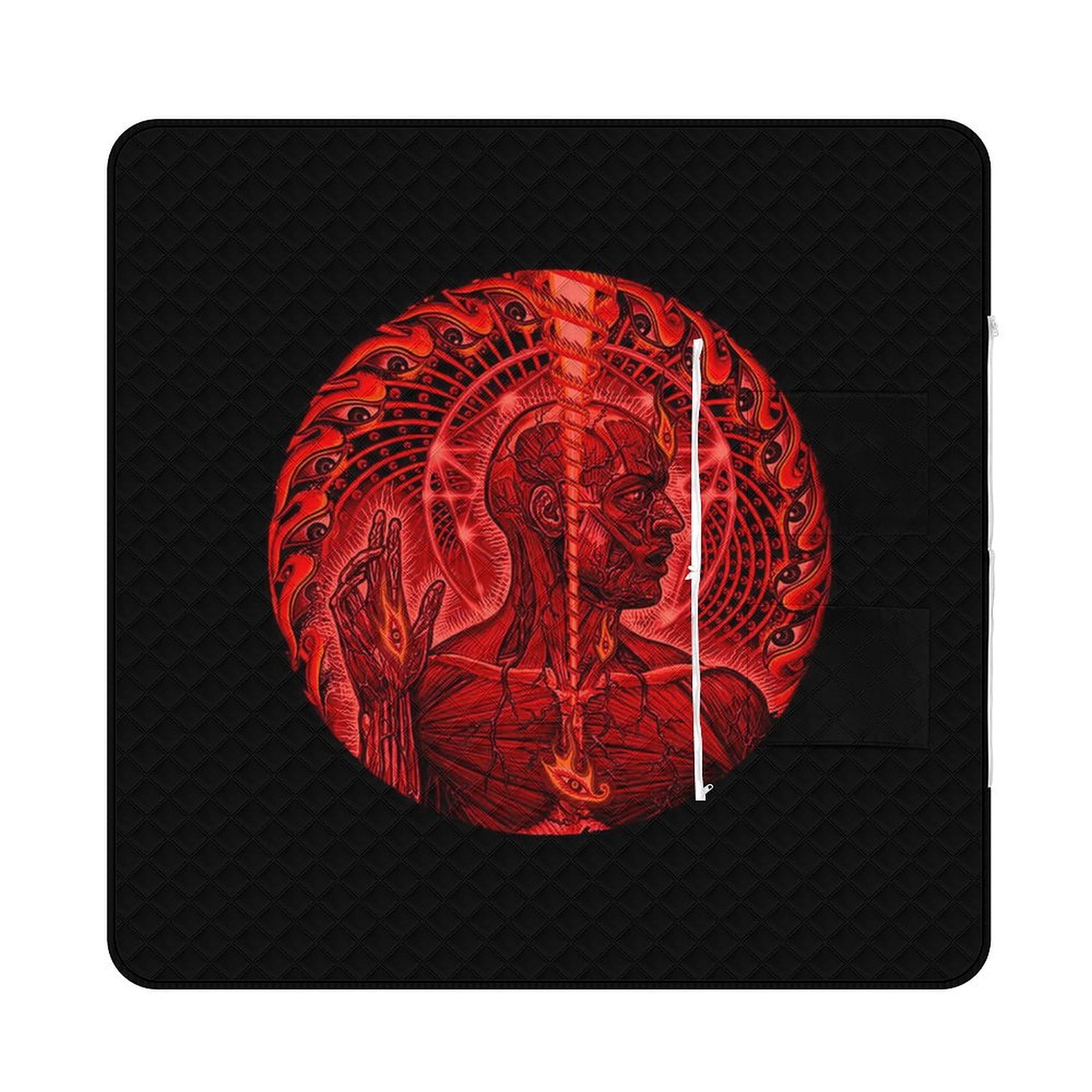 Red Logo Tool Band Picnic Mat Sandproof Waterproof Foldable Portable ...