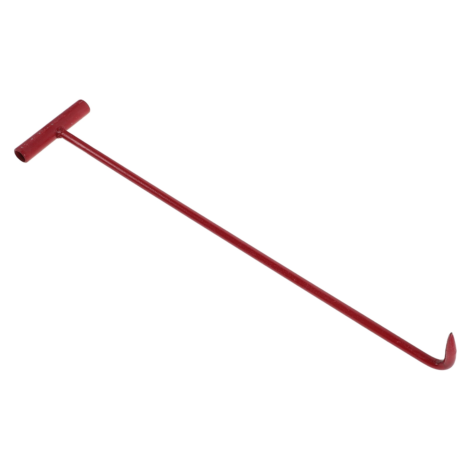 Red Long Reach Manhole Cover Hook for Home Heavy Duty Rebar ...