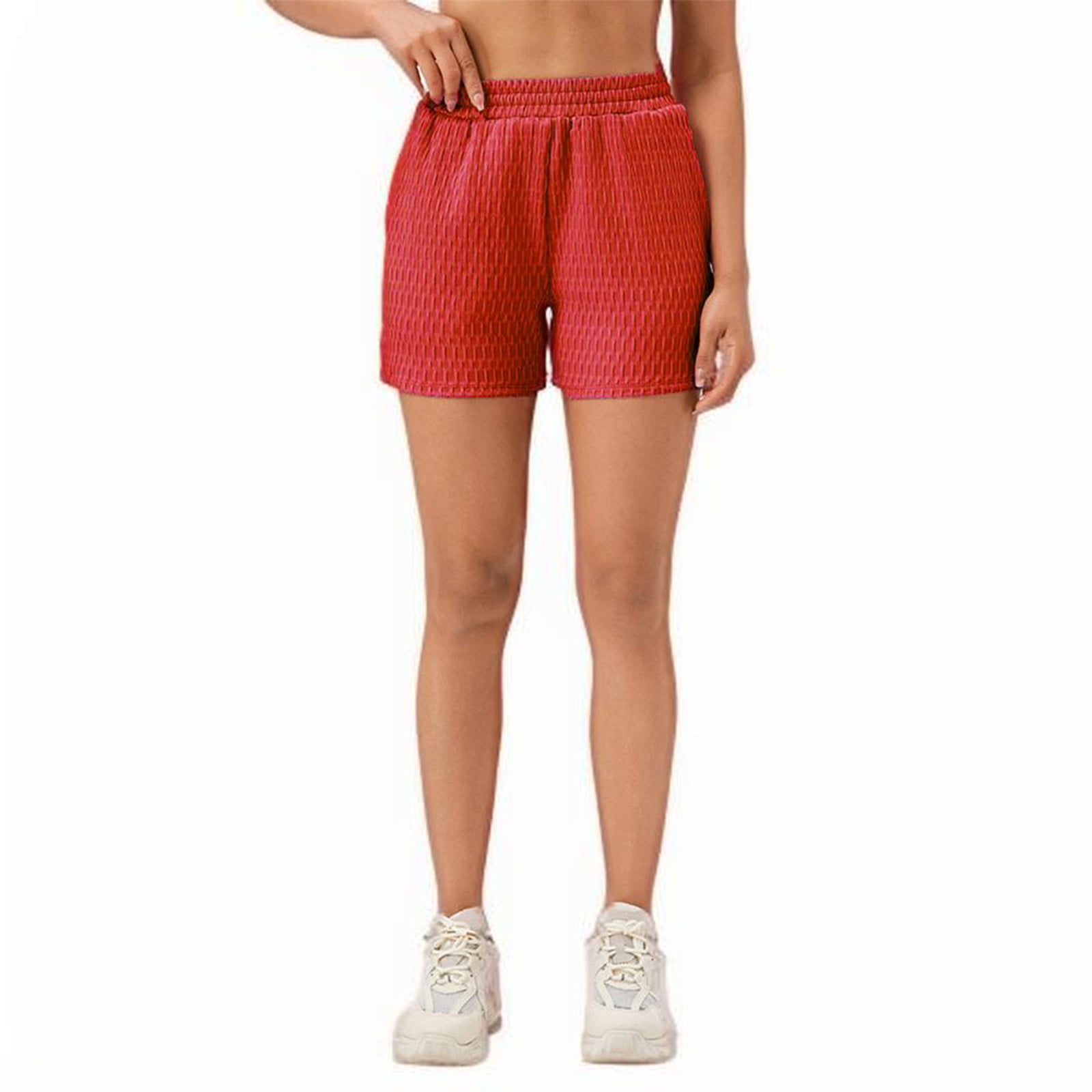 Red Loose Fit for Women Fall Summer Track Athletic Yoga Casual Stretch ...