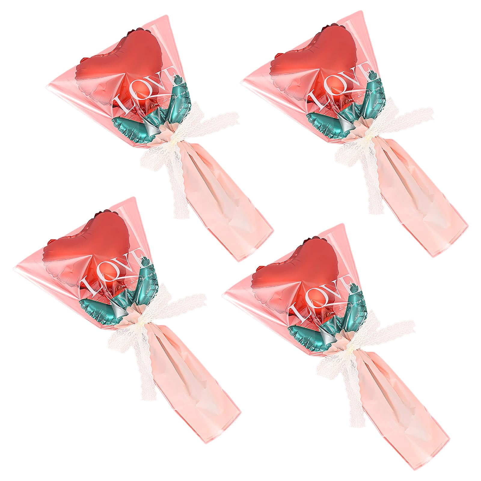 Red Love Balloons,Mother's Day KEF16 Foil Balloons for Mom,Red Heart ...