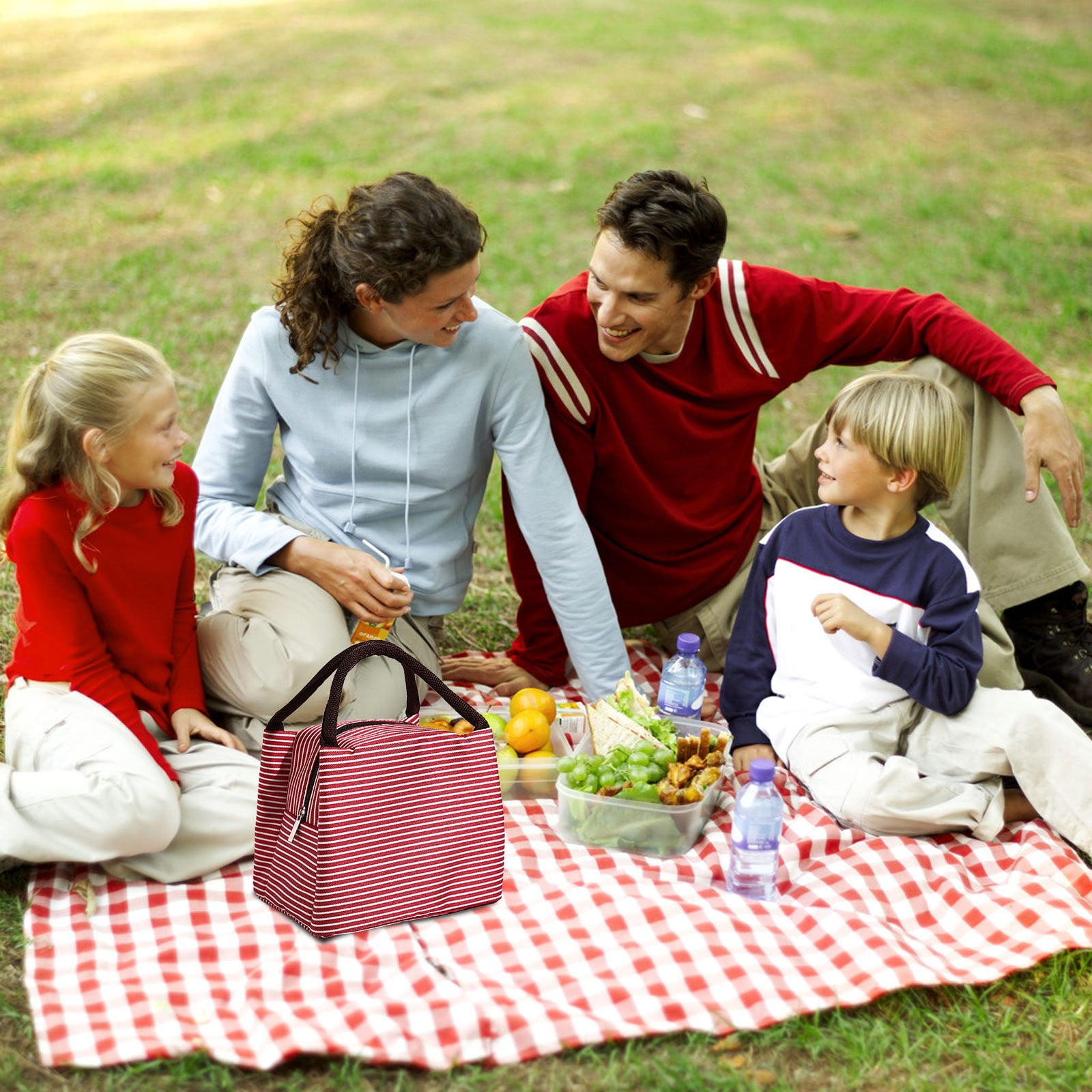 Red Lunch Bag Cooler Bag Lunch Bag For Women And Men Lunch Bag ...