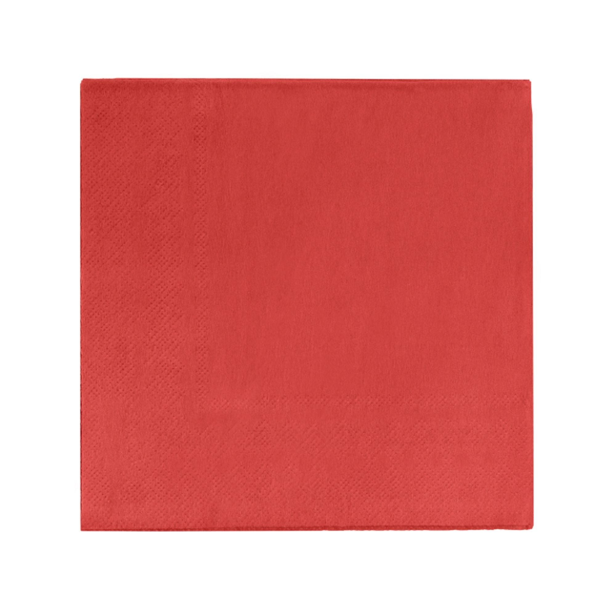 Red Lunch Napkins | Red Party Napkins | Red Luncheon Napkins - 6.5in. x ...