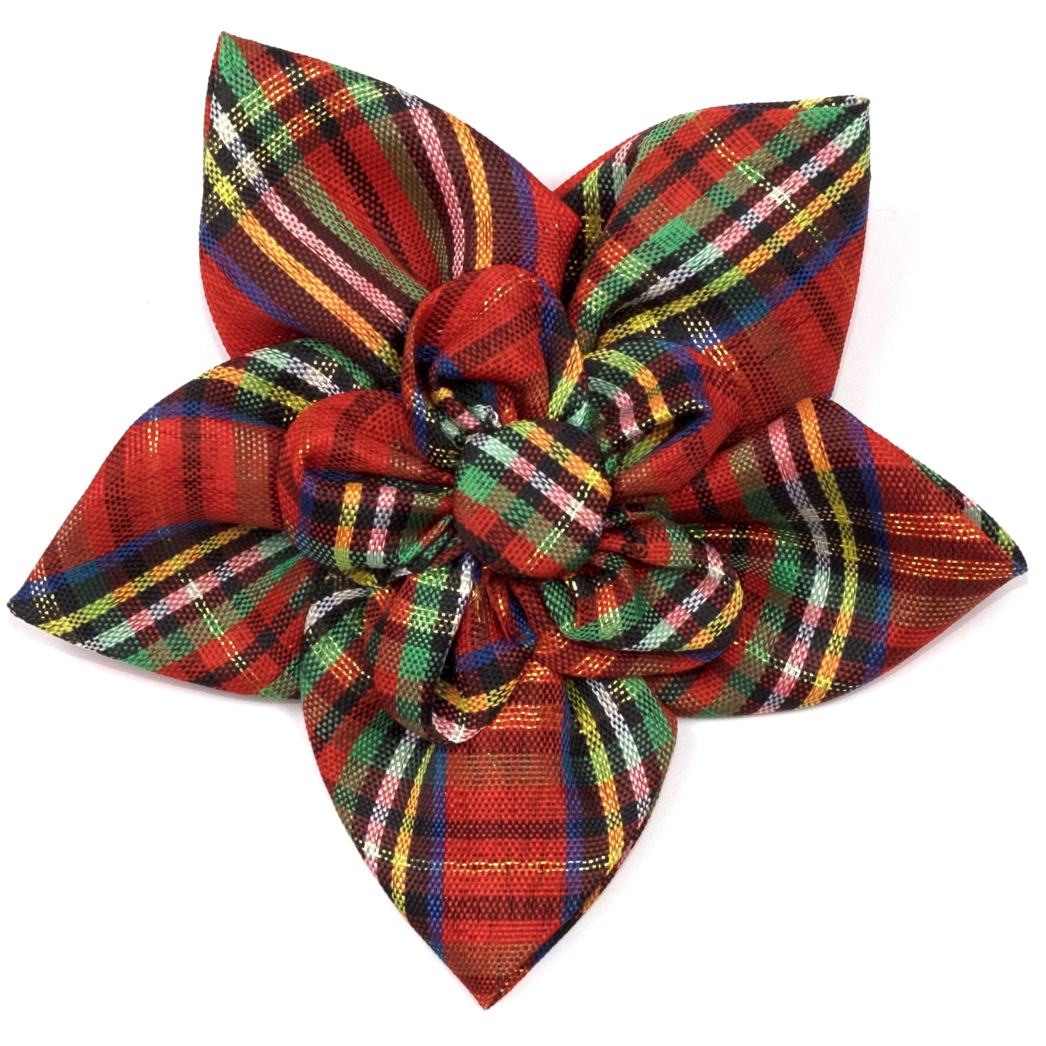 Red Lurex Plaid Flower - Walmart.com