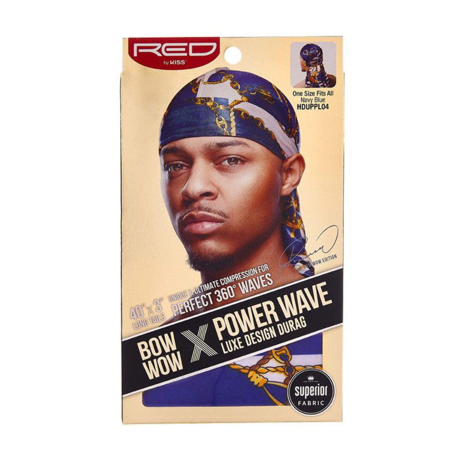 Red Luxe Durag - Navy Blue - HD34 - Walmart.com