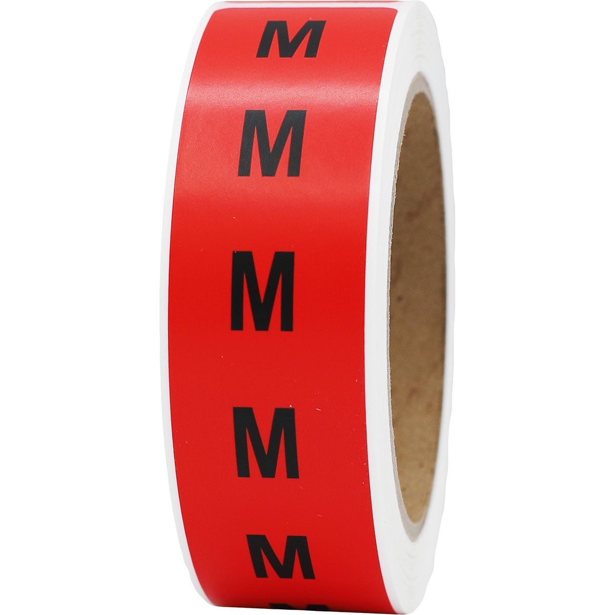 Red M Clothing Size Strip Labels for Retail Shirts | 1.25 x 8″ - 125 ...