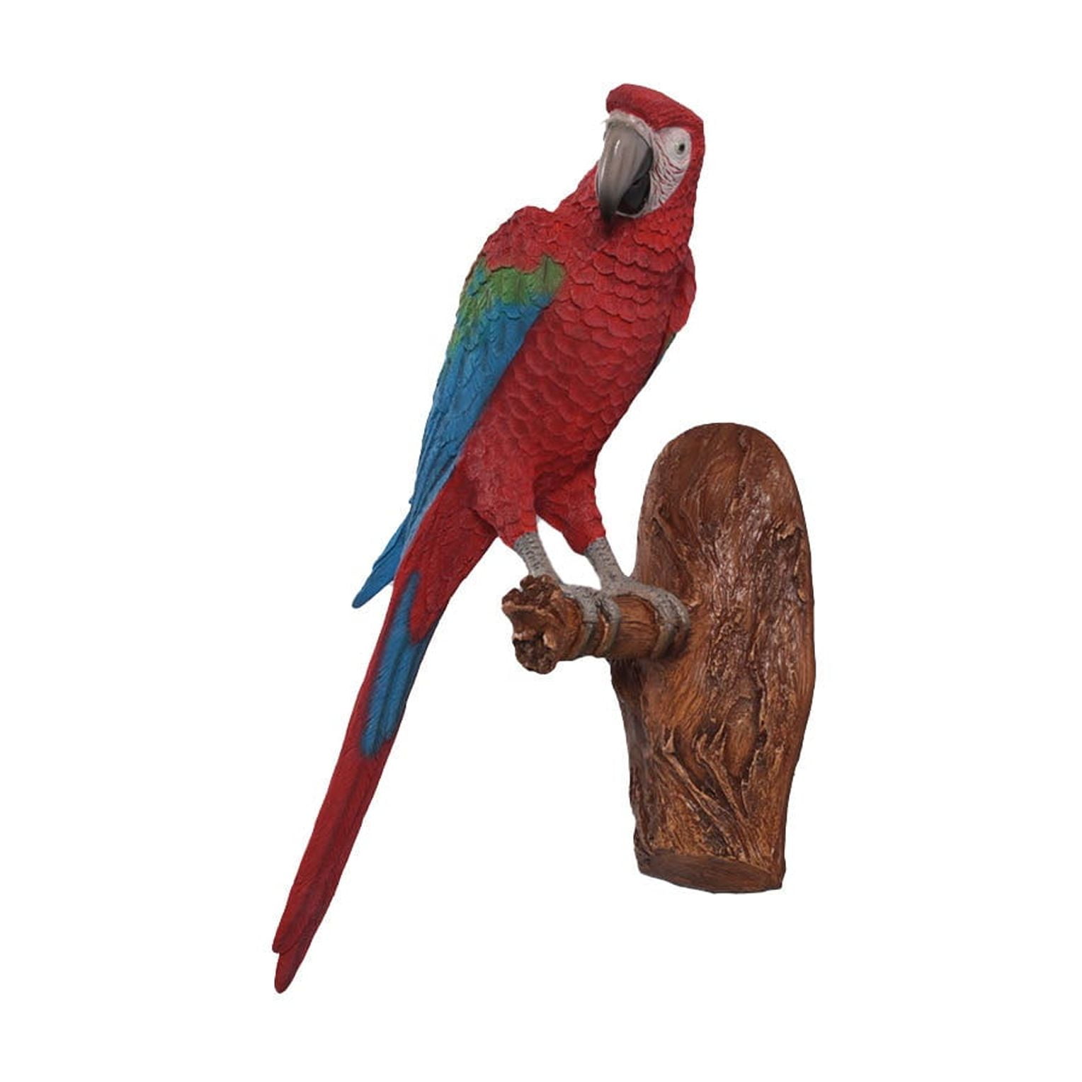 Red Macaw Parrot Wall Decor Life Size Statue - Walmart.com