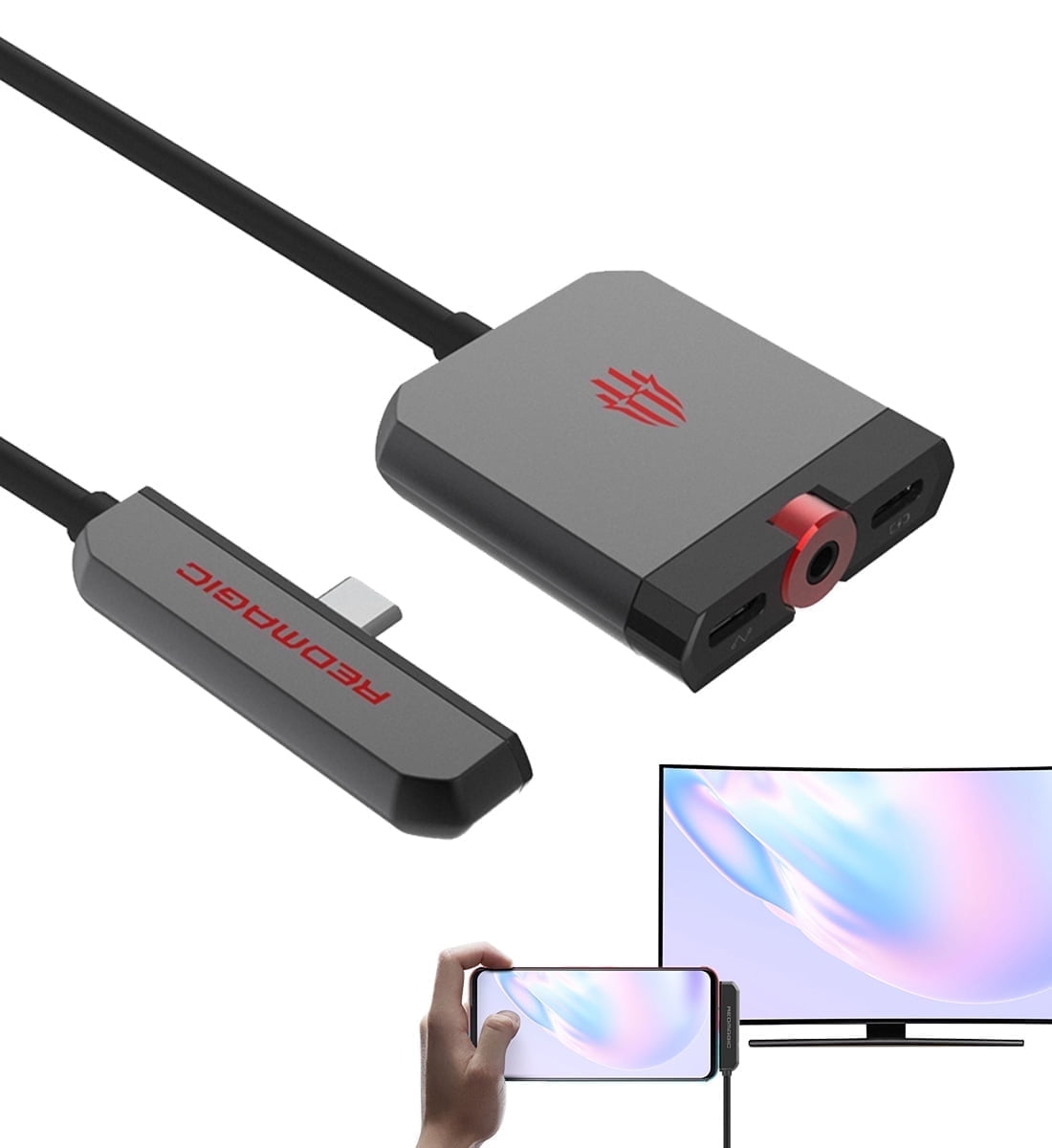 Red Magic Docking Station Adapter to Type-C Port Phone PD Fast Charge ...