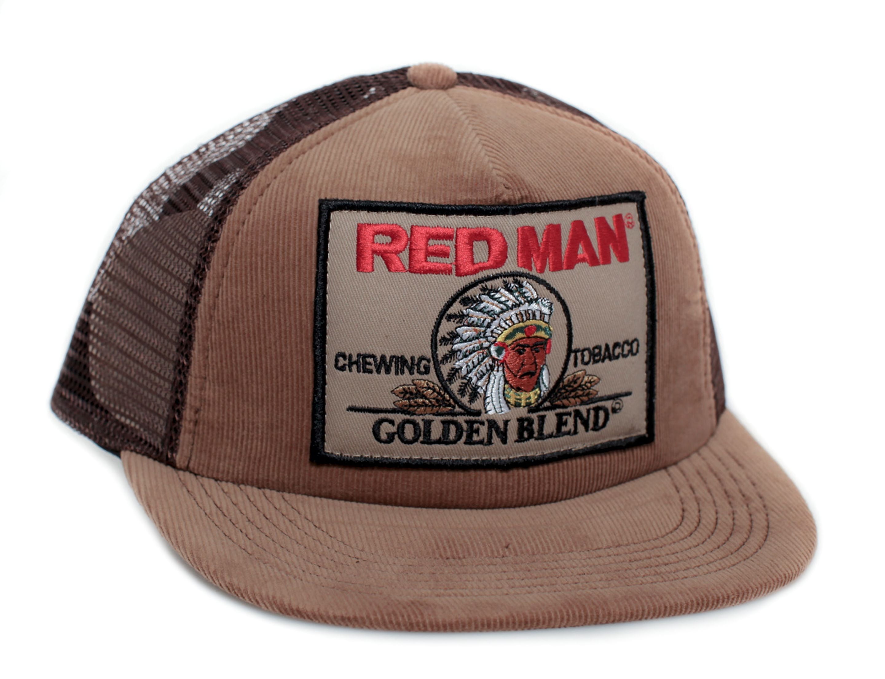 Red Man Chewing Vintage Patch Hat (1990s) Redman Retro Classic Snapback ...