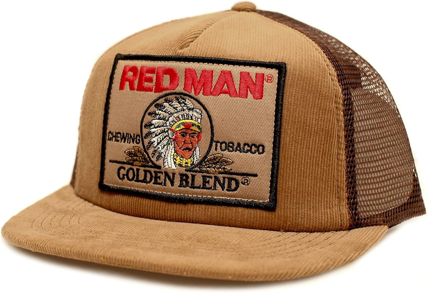 Red Man Chewing Vintage Patch Hat (1990s) Redman Retro Classic Snapback ...