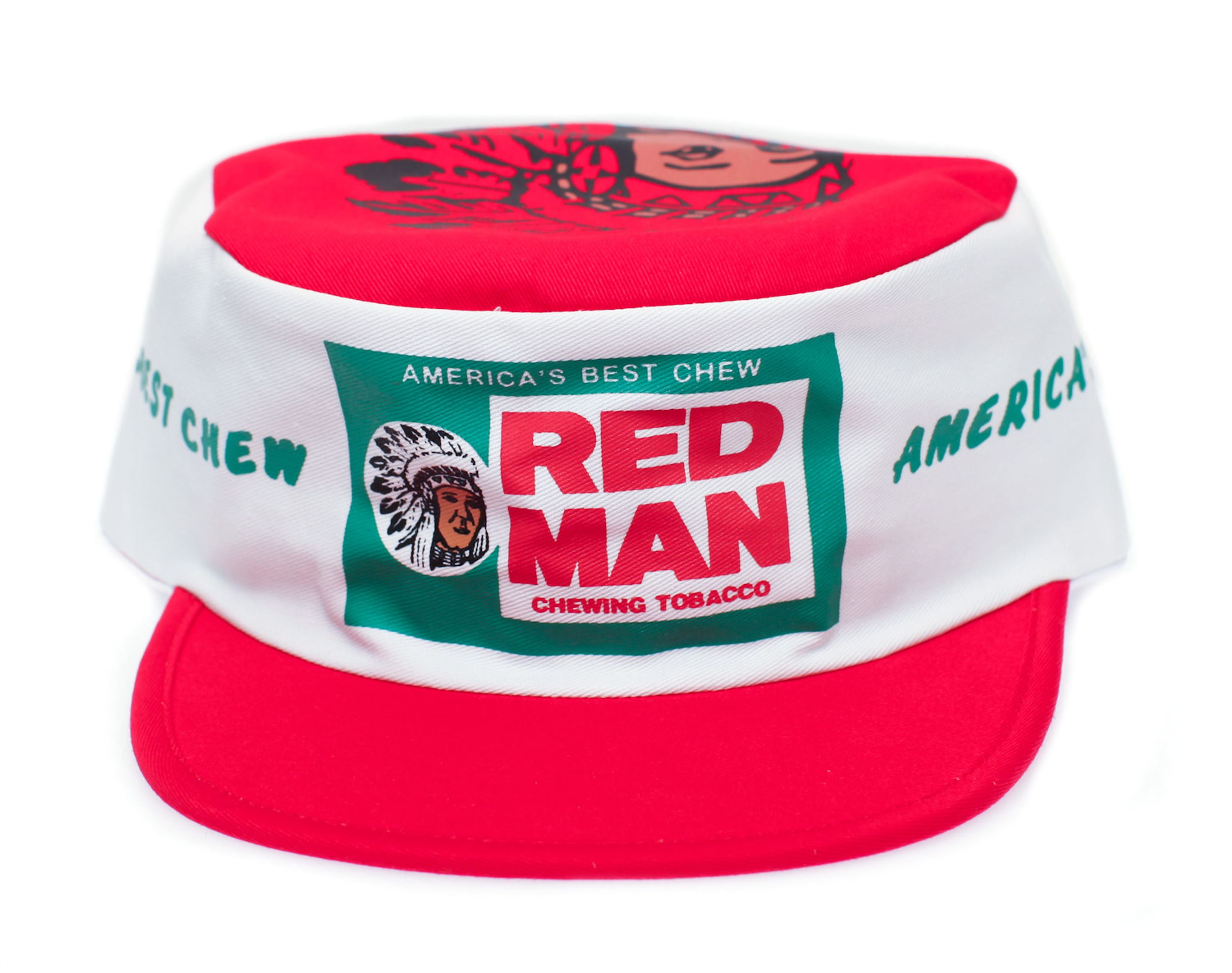 Red Man Painters Hat Redman Vintage 90s Cap Adult Unisex Snap Red/White ...