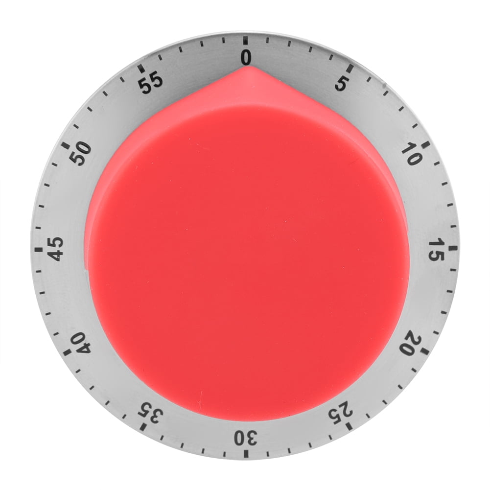 Red Manual Mechanical Kitchen Timer with Magnetic Base, Perfect ...