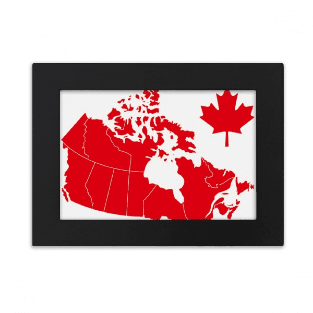 Red Maple Symbol Canada Country Map Desktop Photo Frame Ornaments ...
