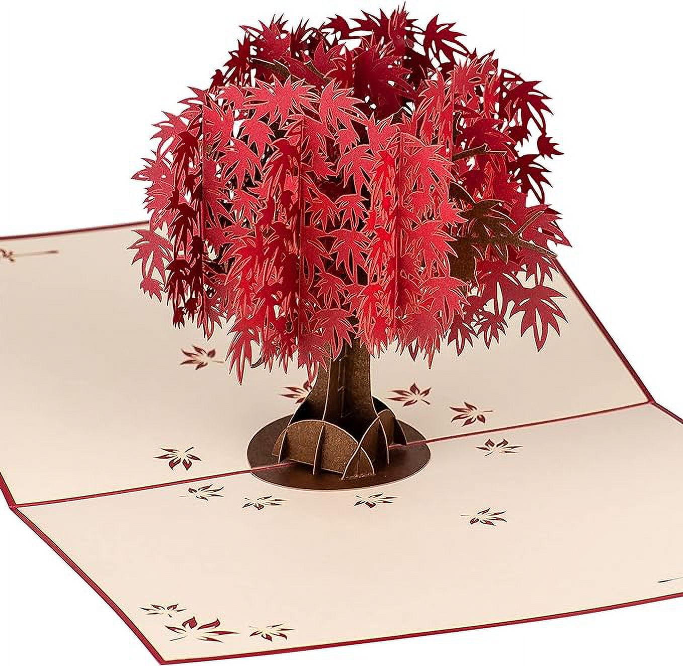 Red Maple Tree by DEVINE Popup Cards | Happy Wedding Anniversary Card ...