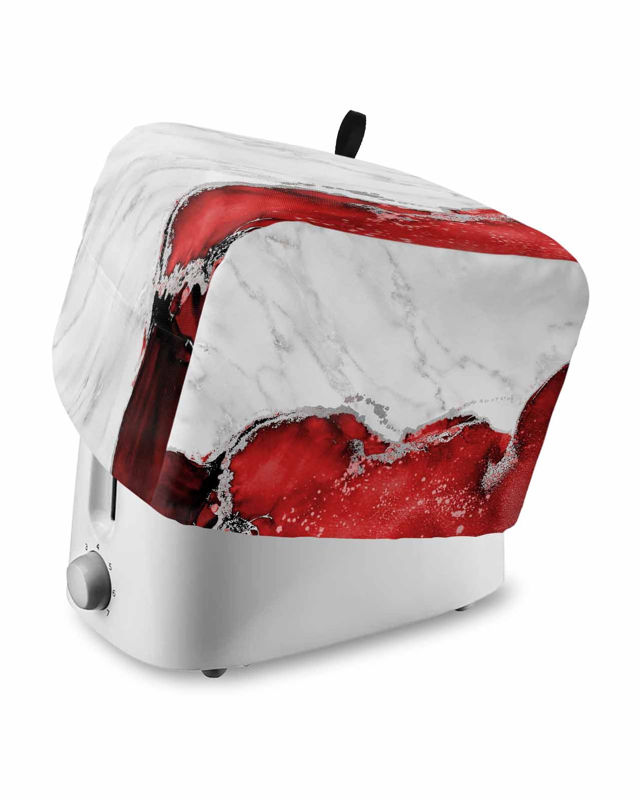 Red Marble Crack Toaster Cover 2 Slice, Small Kitchen Appliance Covers ...