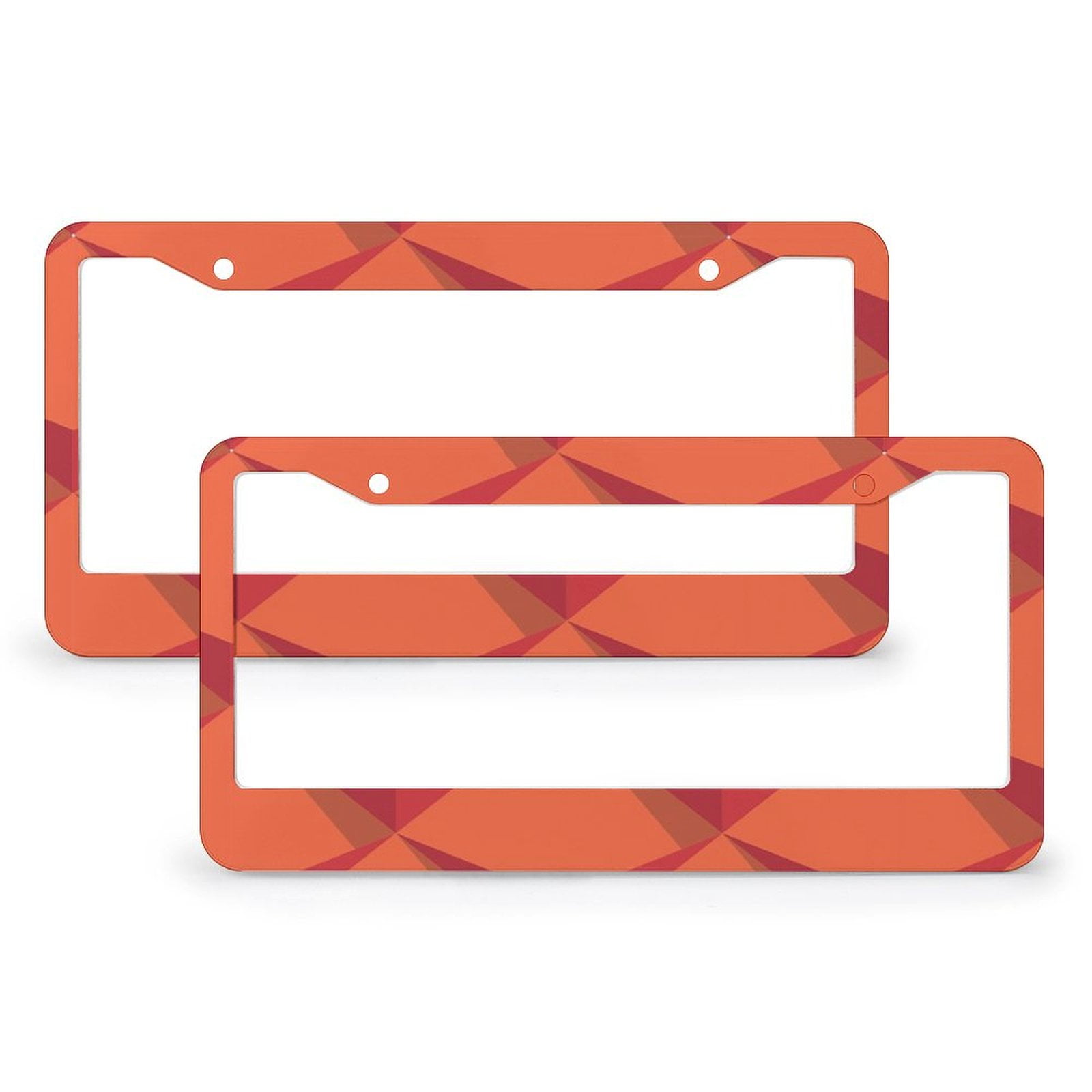 Red Marble Patterns, Vintage Red Marble License Plate Frame - 2 Pack ...