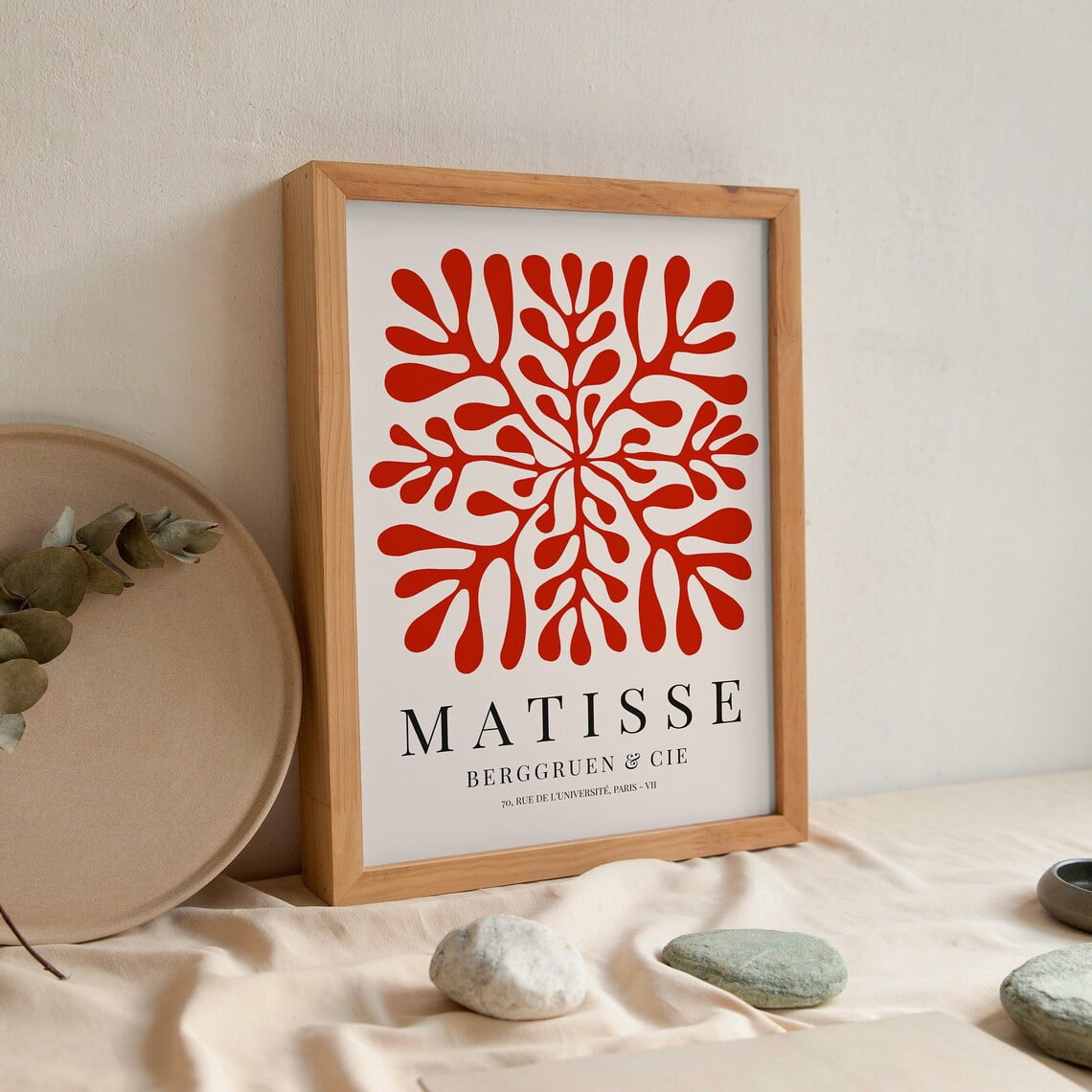 Red Matisse Print, Henri Matisse Poster, Mid Century Modern, Minimalist ...